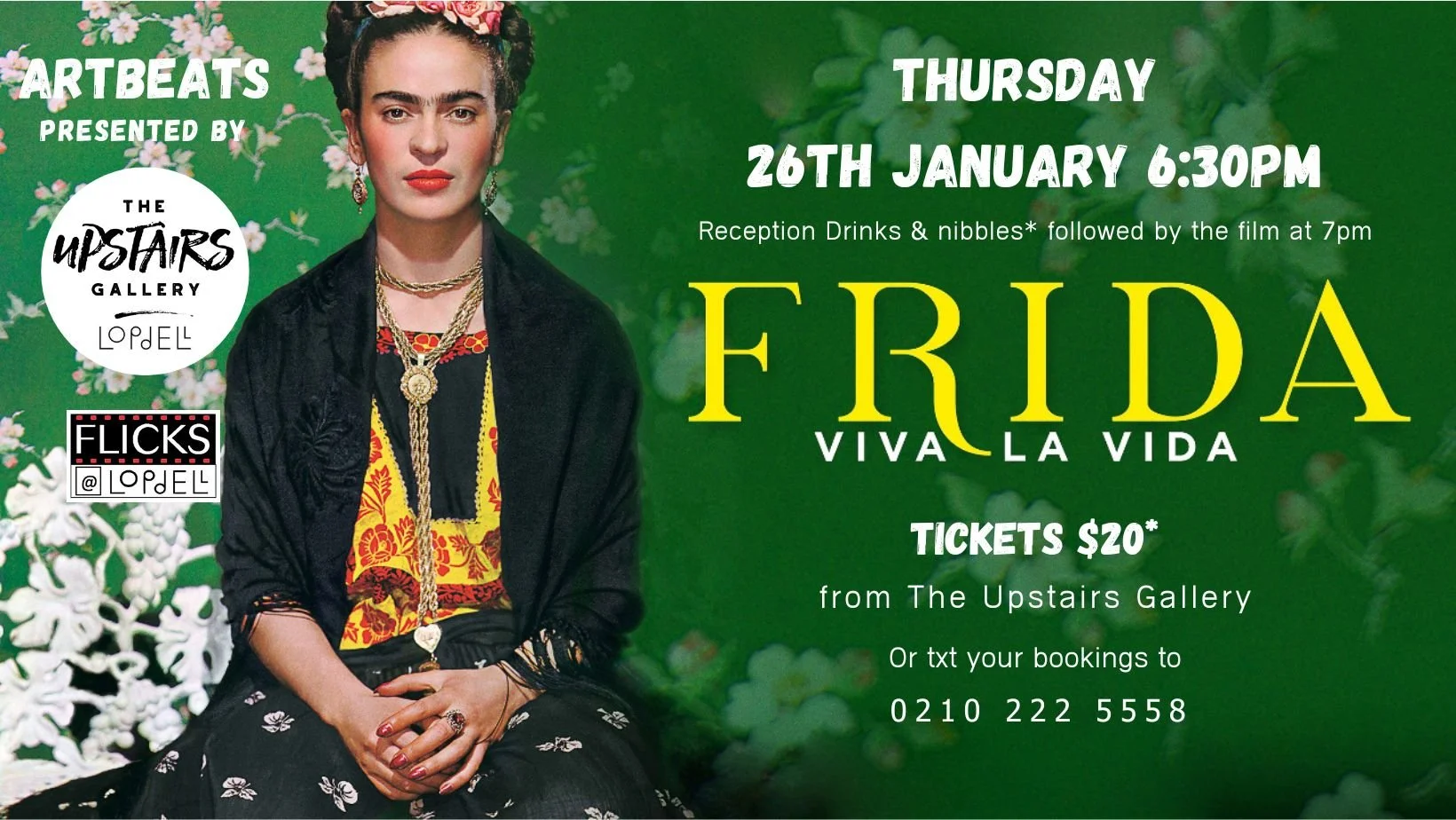 ARTBEATS 'FRIDA - Viva La Vida' — The Upstairs Art Gallery