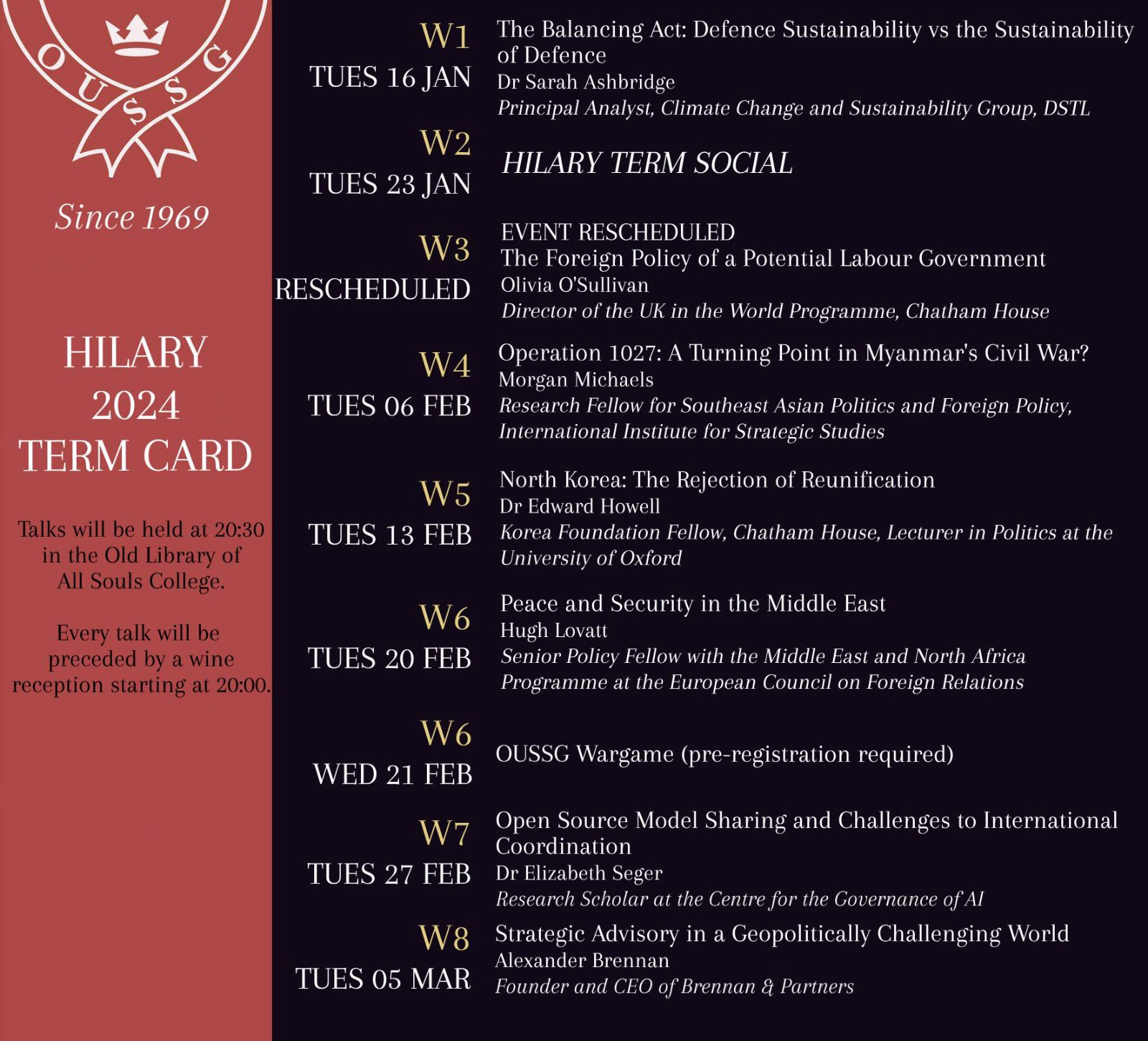 Oxford University Strategic Studies Group (OUSSG) Term Card — Oxford ...
