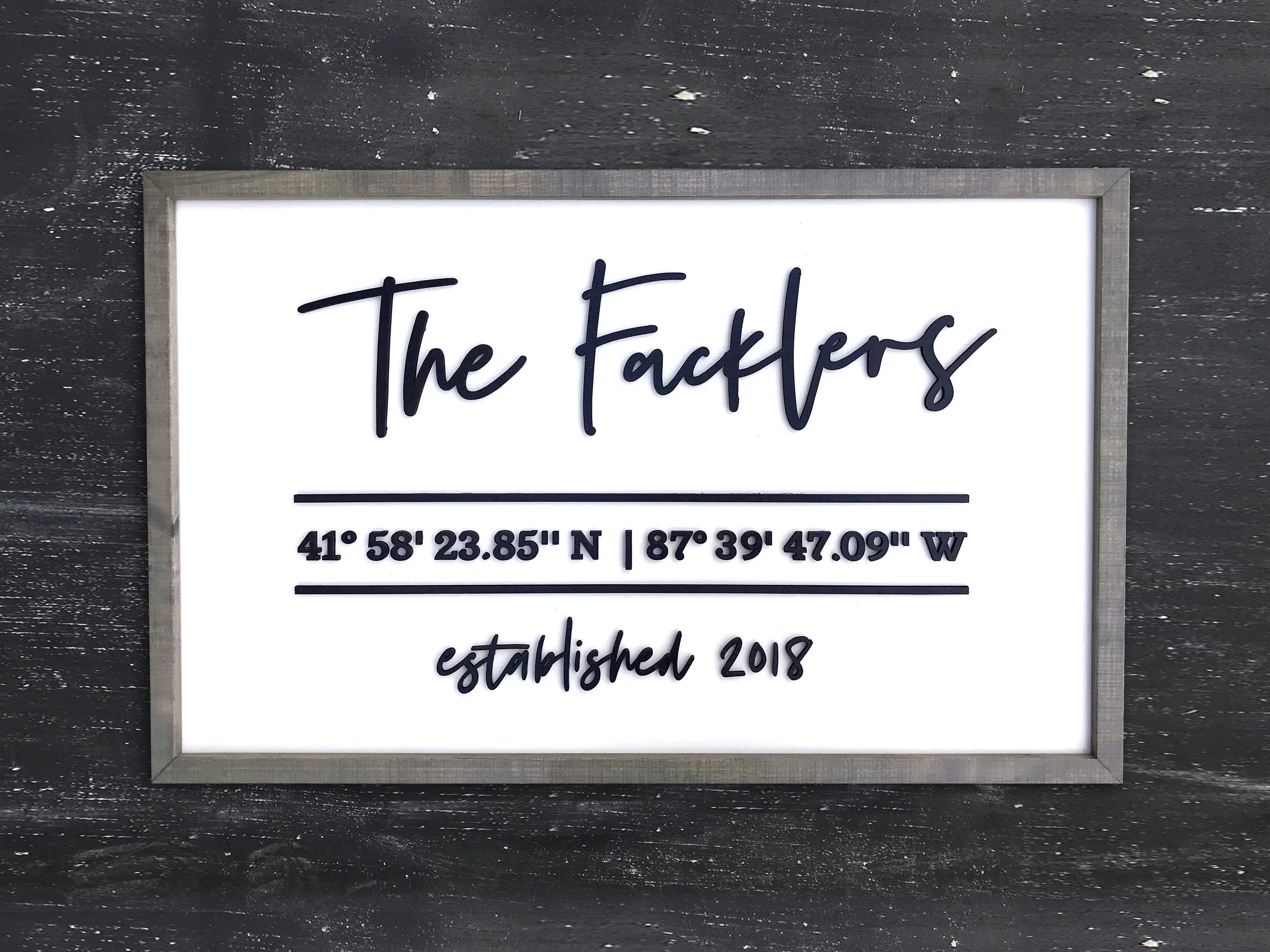 Home Décor Coordinates Family Name Wooden Sign Wall Hangings etna.com.pe