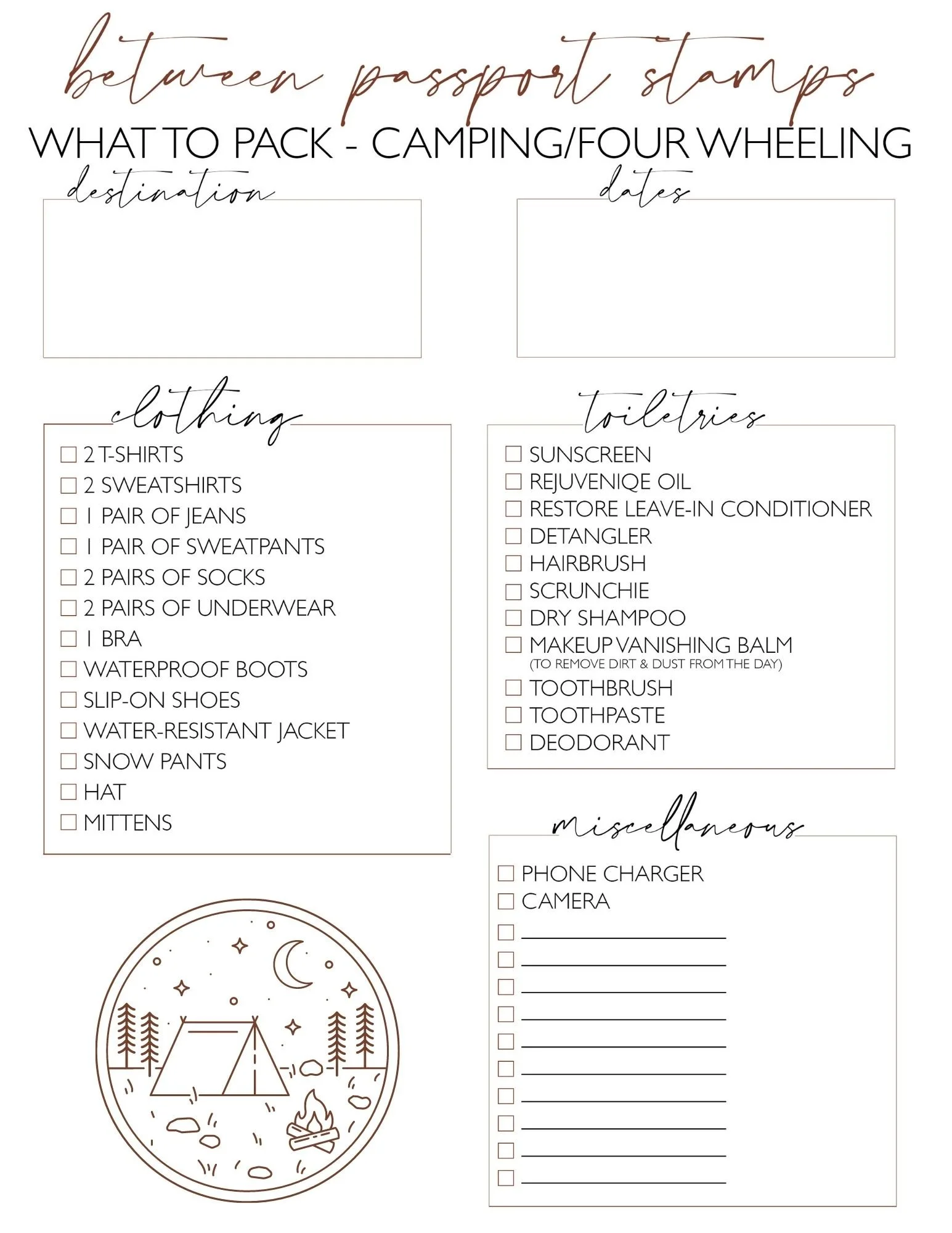 what to pack for a low-maintenance weekend getaway — Between Passport ...