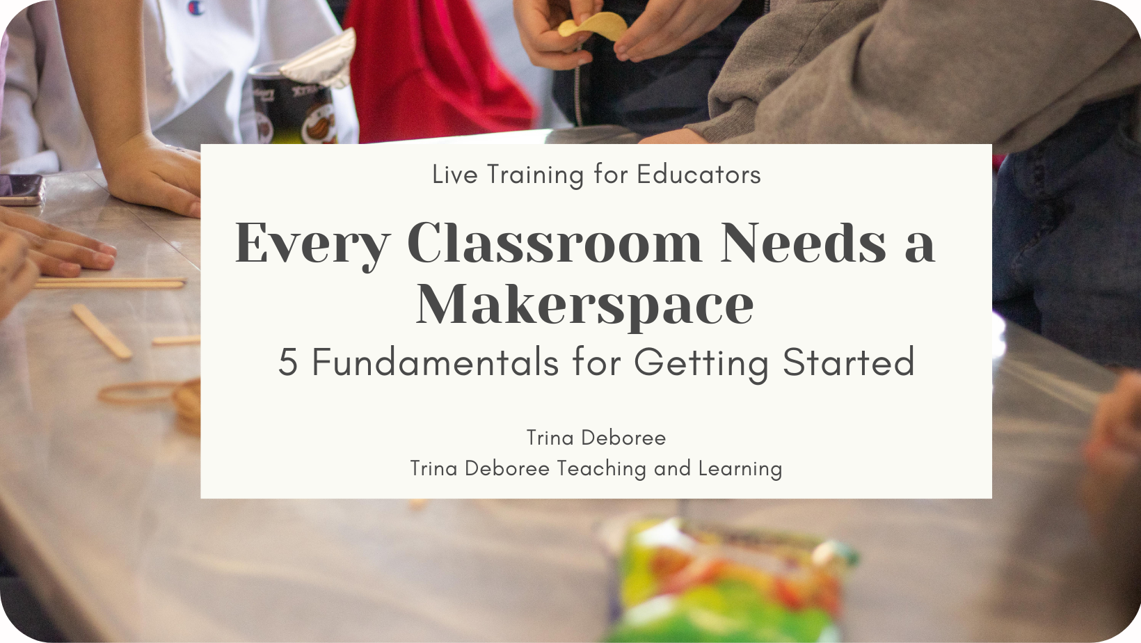 One Tired Teacher 113: A Conversation about Makerspace - One Tired ...