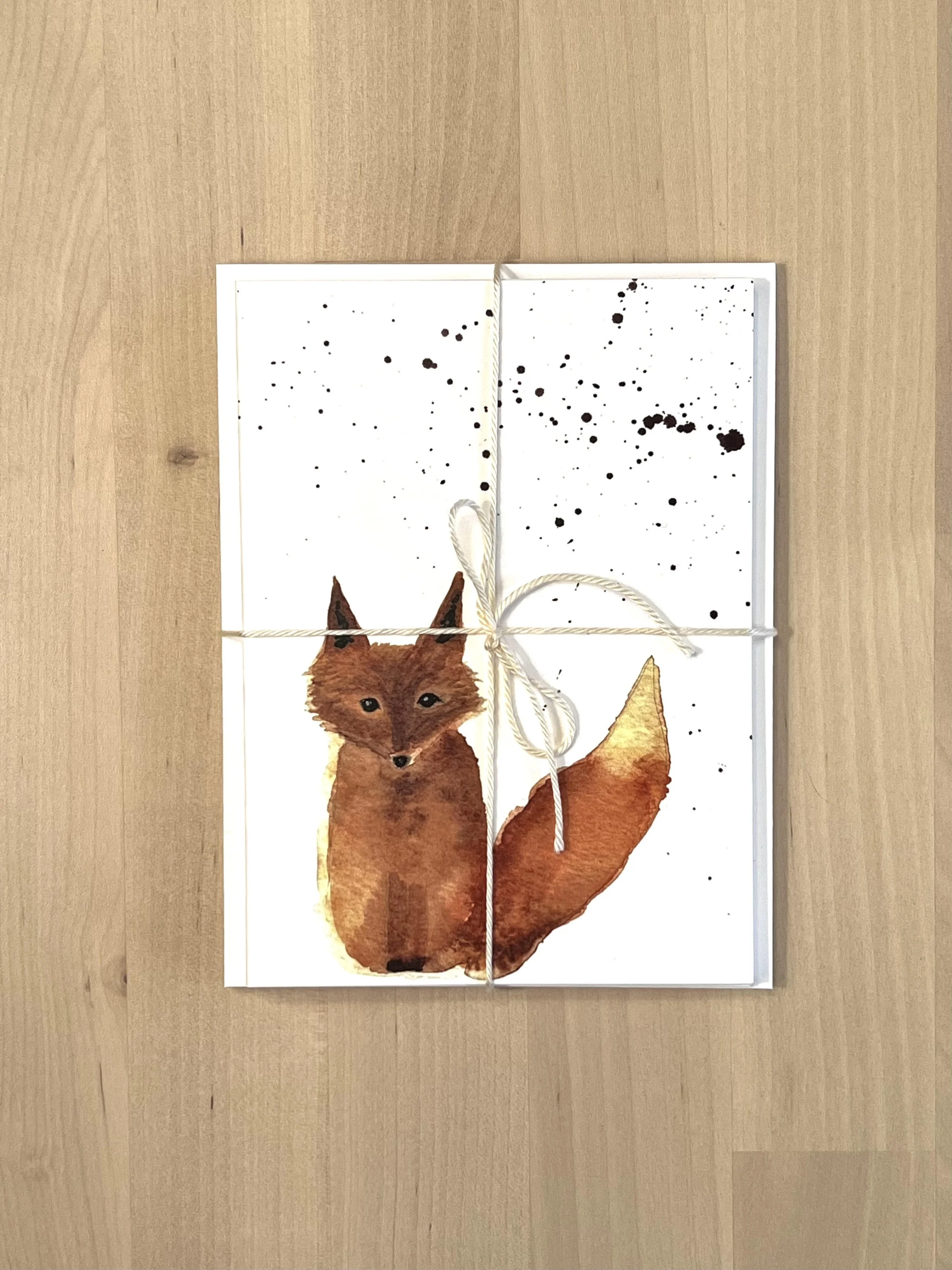 Friendly Fox Notecard — Carina Alanson