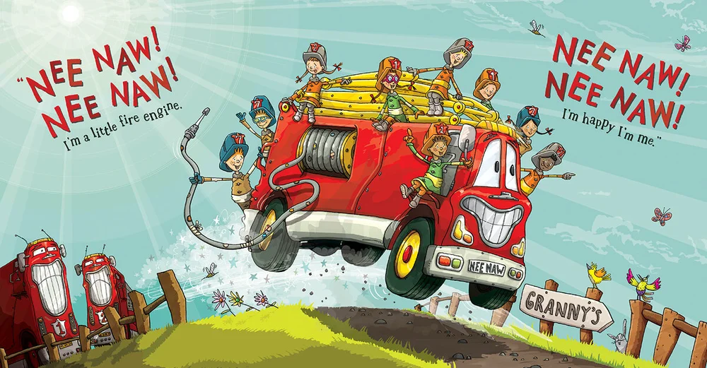 Nee Naw The Little Fire Engine - series — paul beavis