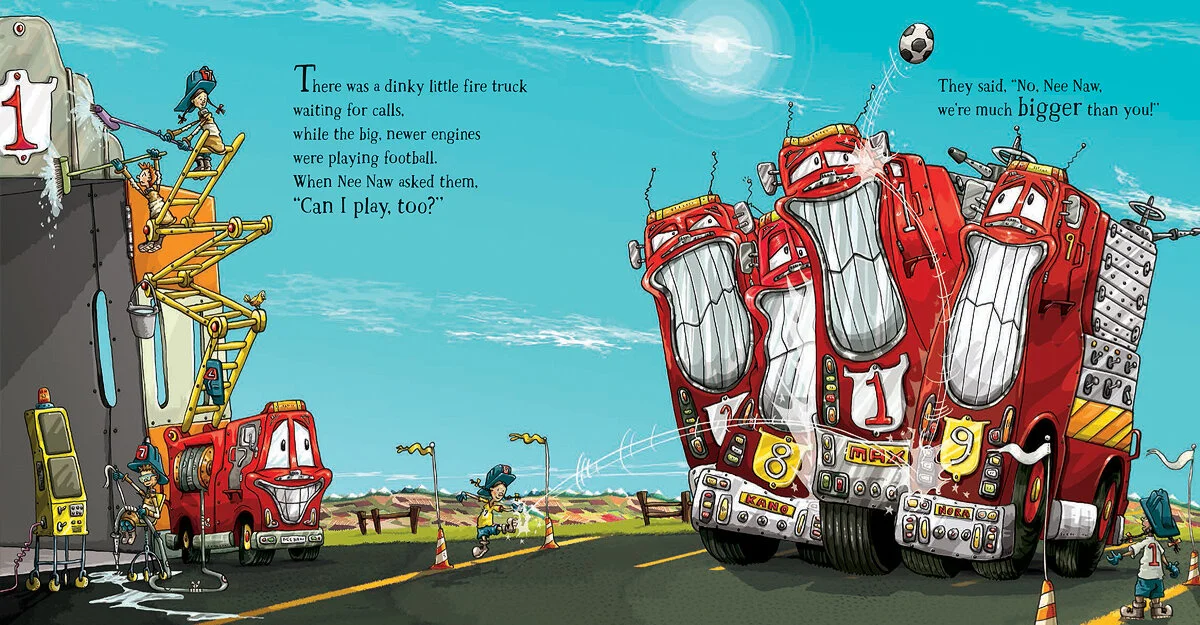 Nee Naw The Little Fire Engine - series — paul beavis
