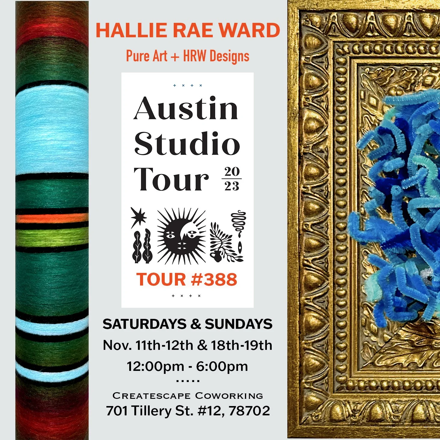AUSTIN STUDIO TOUR, Nov. 2023 — Hallie Rae Ward