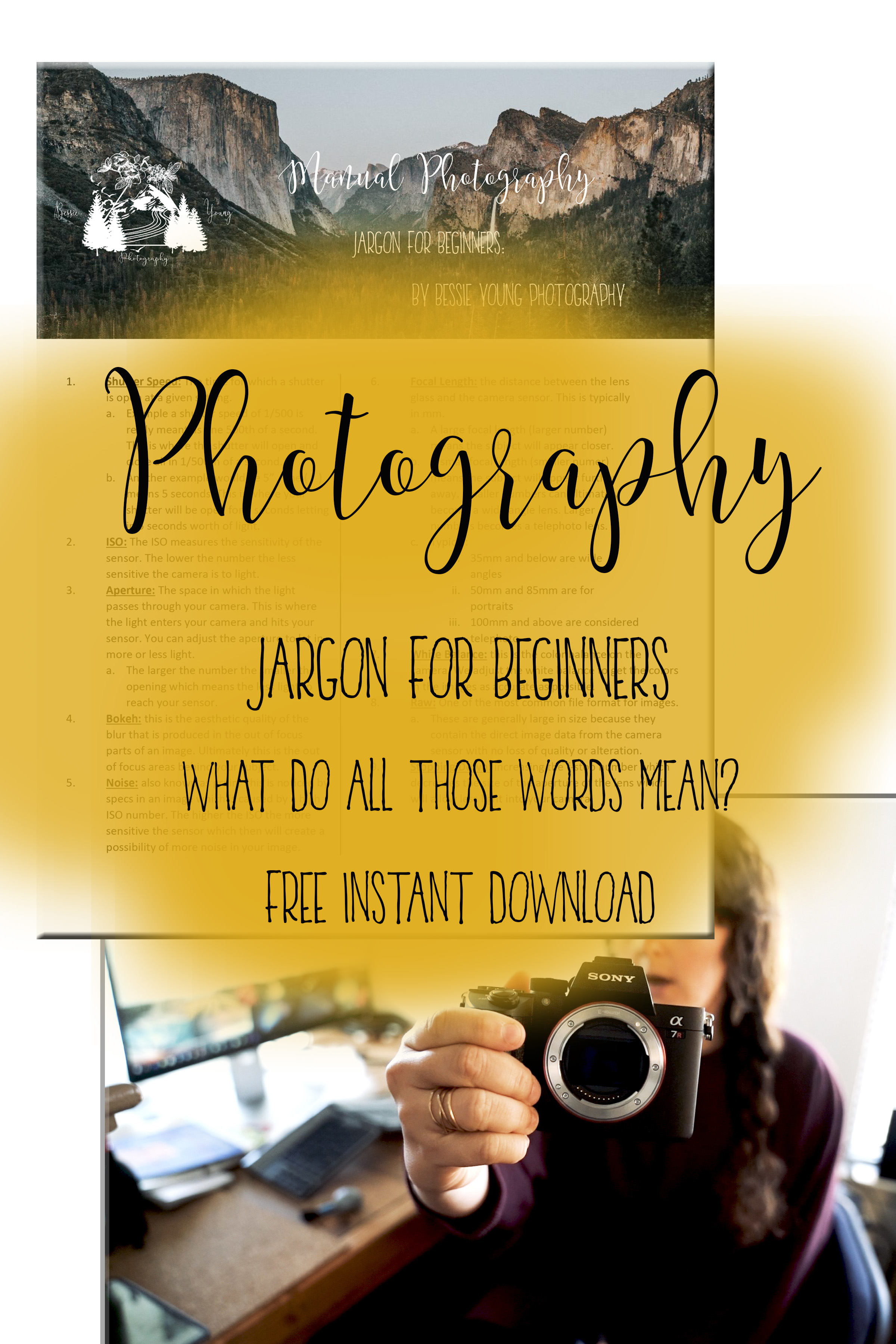 Common Photography Terms for Beginner Photographers — Bessie Young ...