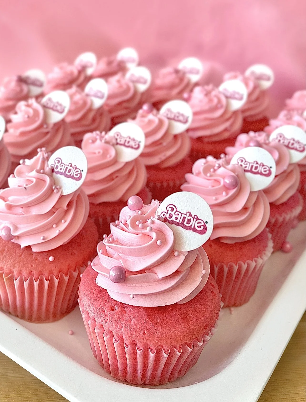 Barbie Themed Cupcakes