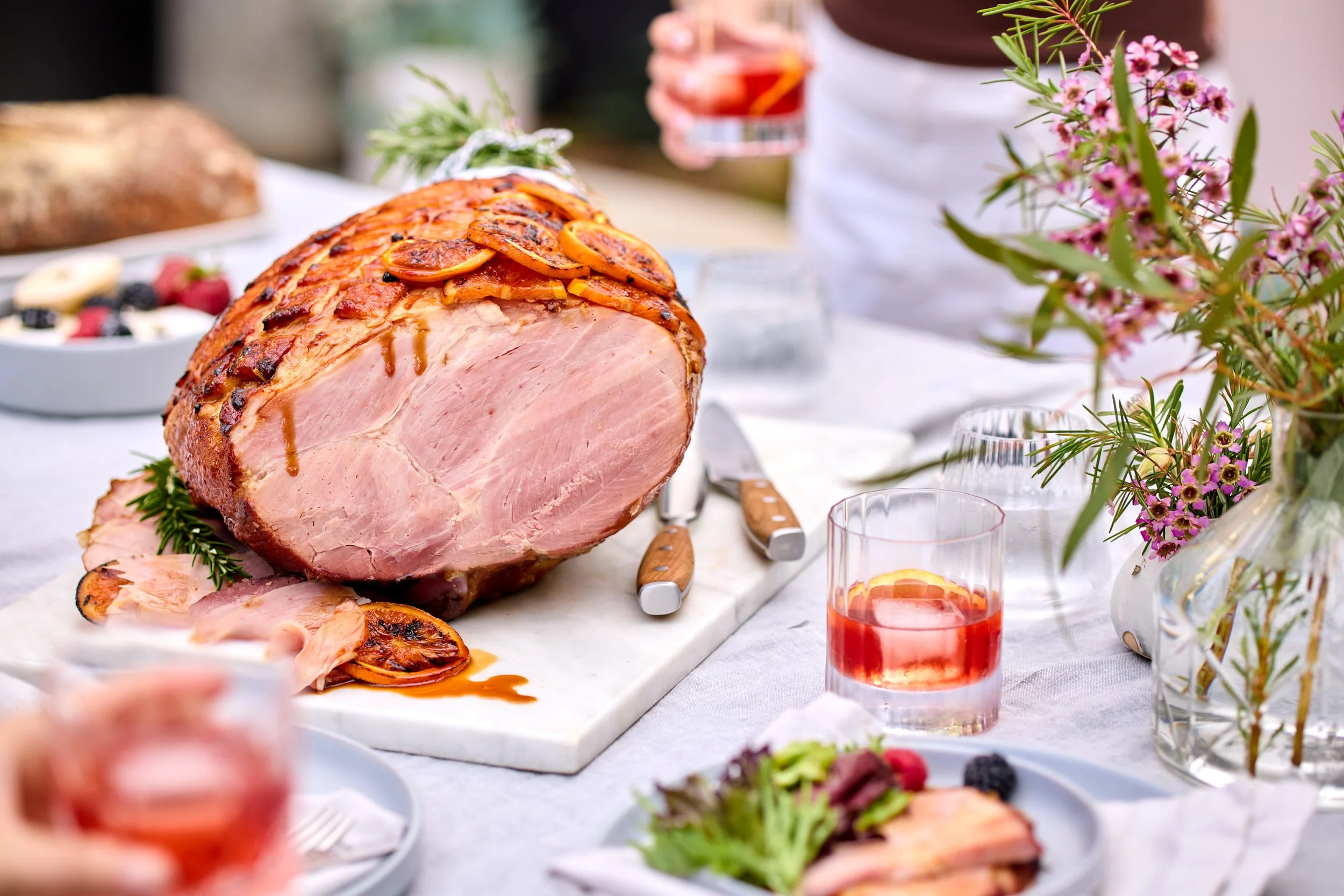 Negroni Christmas Ham Glaze — Kate Flower Food