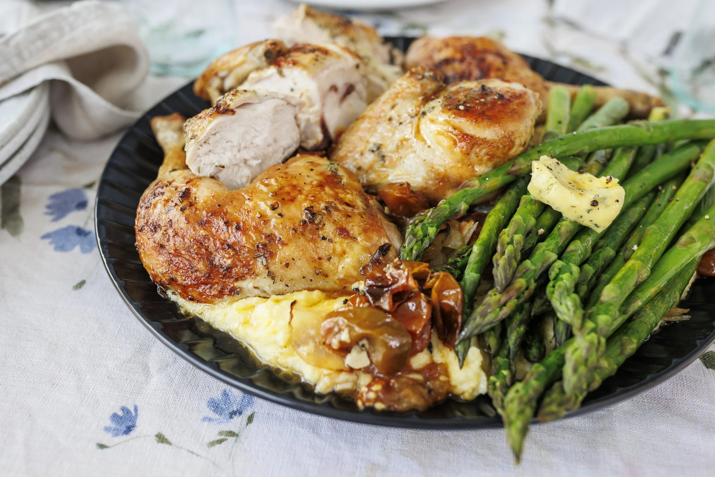 Butterflied Roast Chicken (Video) — Kate Flower Food