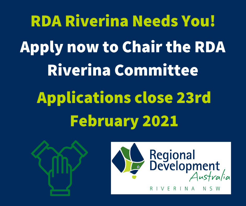 RDA Riverina Committee Chair Position Available — Regional Development ...