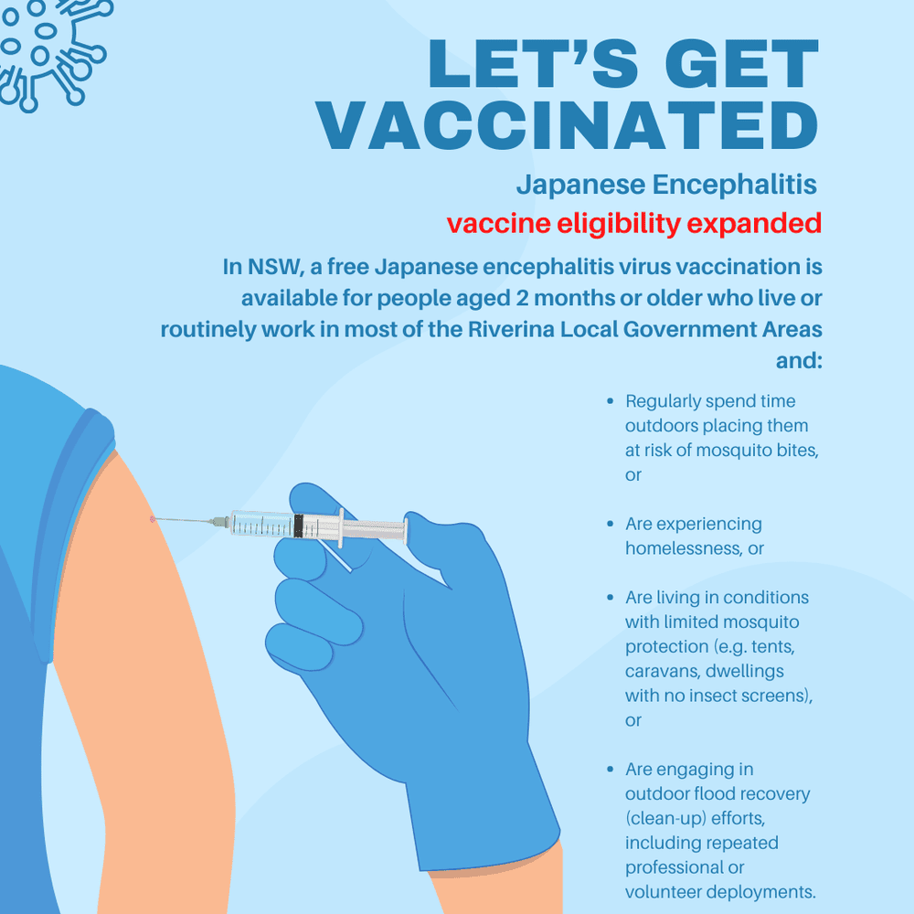 Japanese Encephalitis Vaccination Eligibility Expanded — Regional ...