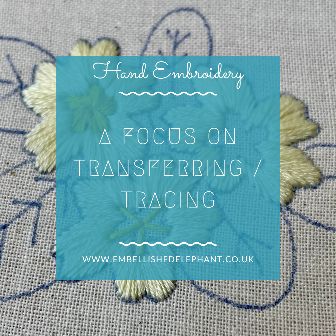 Focus on transferring or tracing patterns — Embellished Elephant