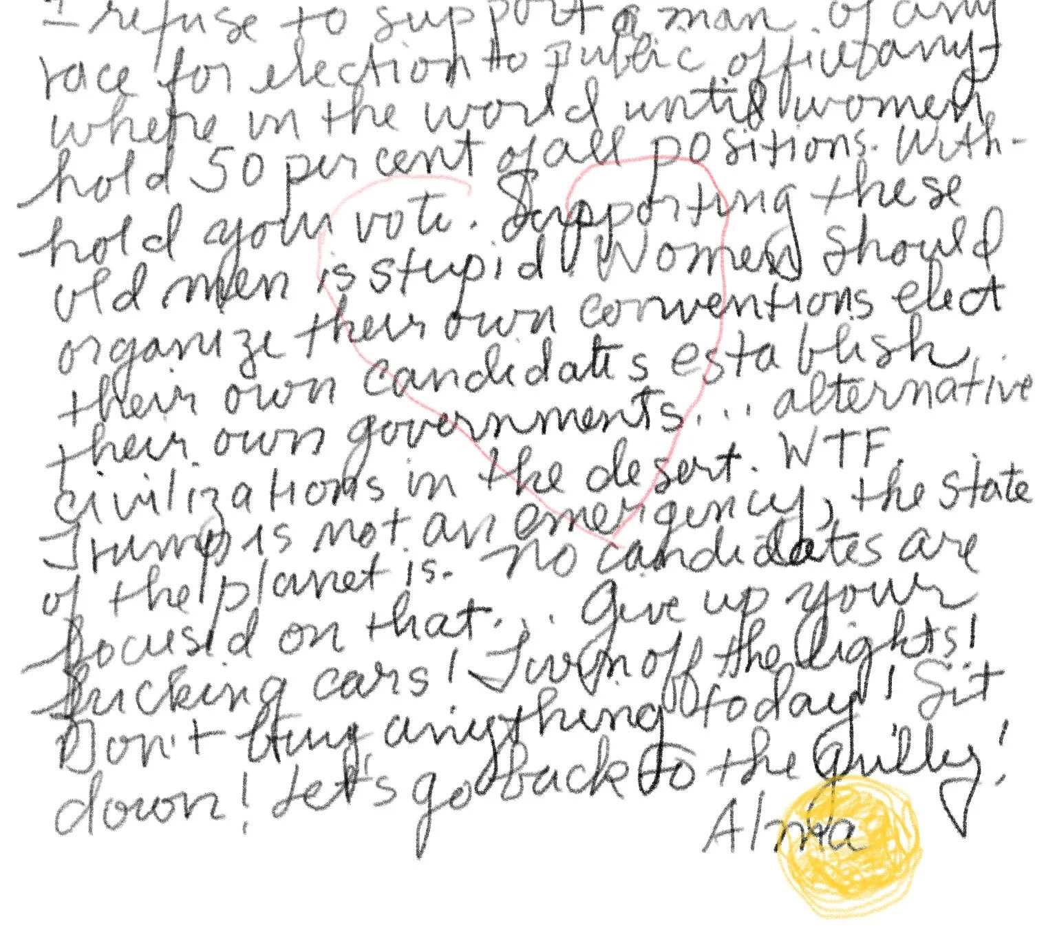 More Visual Poetry by Alice Notley — Sybil