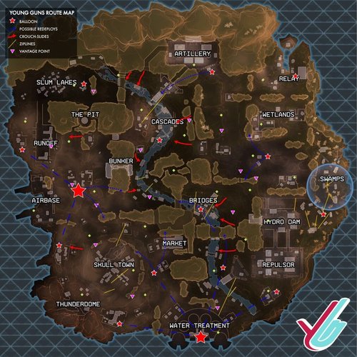 Most popular drop locations on Kings Canyon (Apex Legends) | Esports Tales