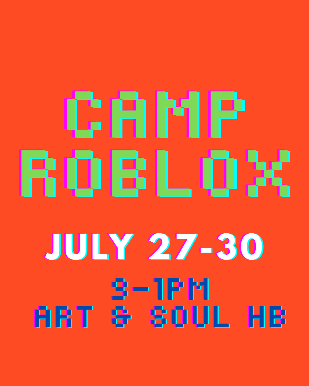 HB Camp Pokemon 7/13-7/16 — Art & Soul Collective