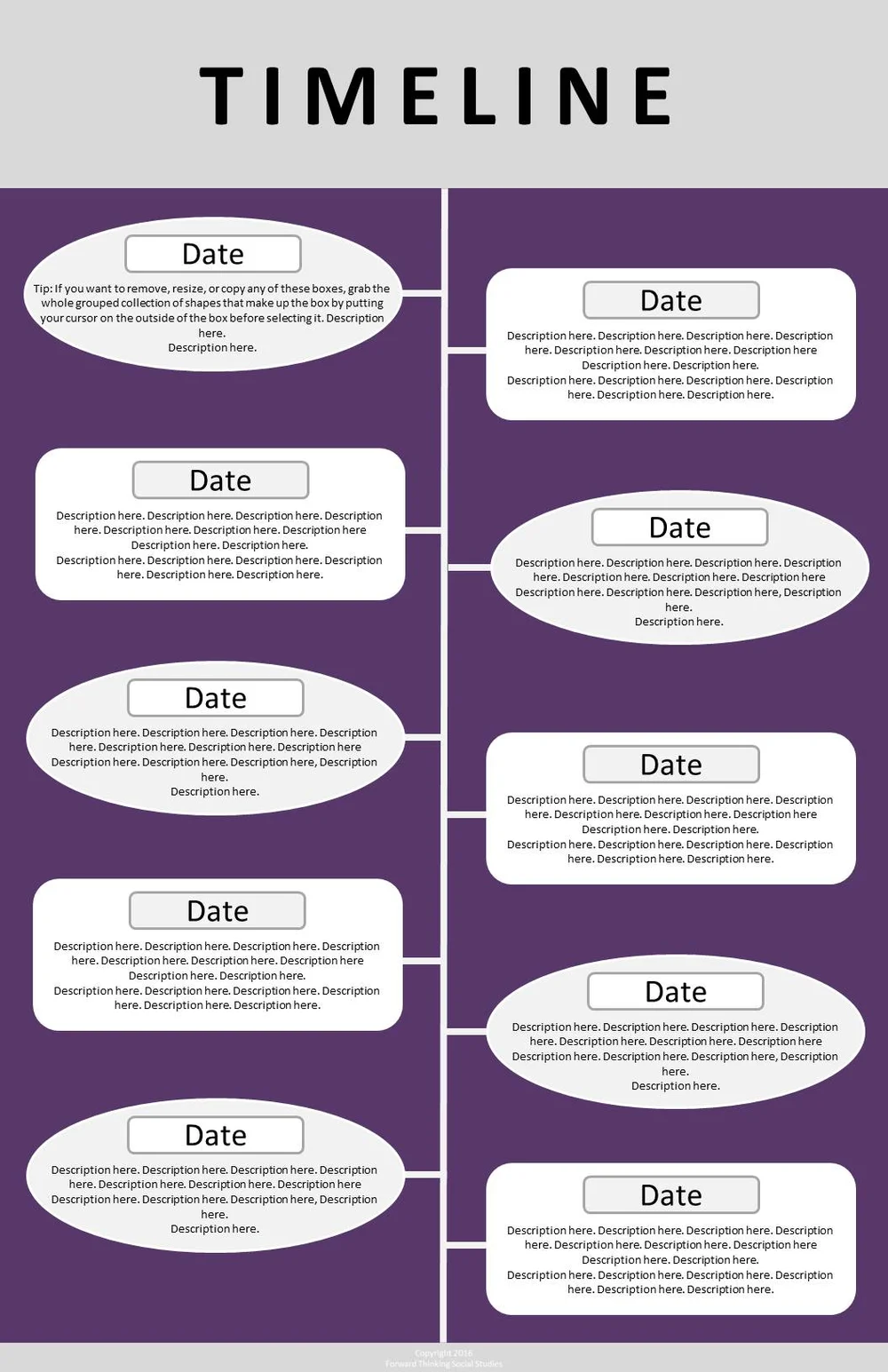 Infographic Timeline For Microsoft Word