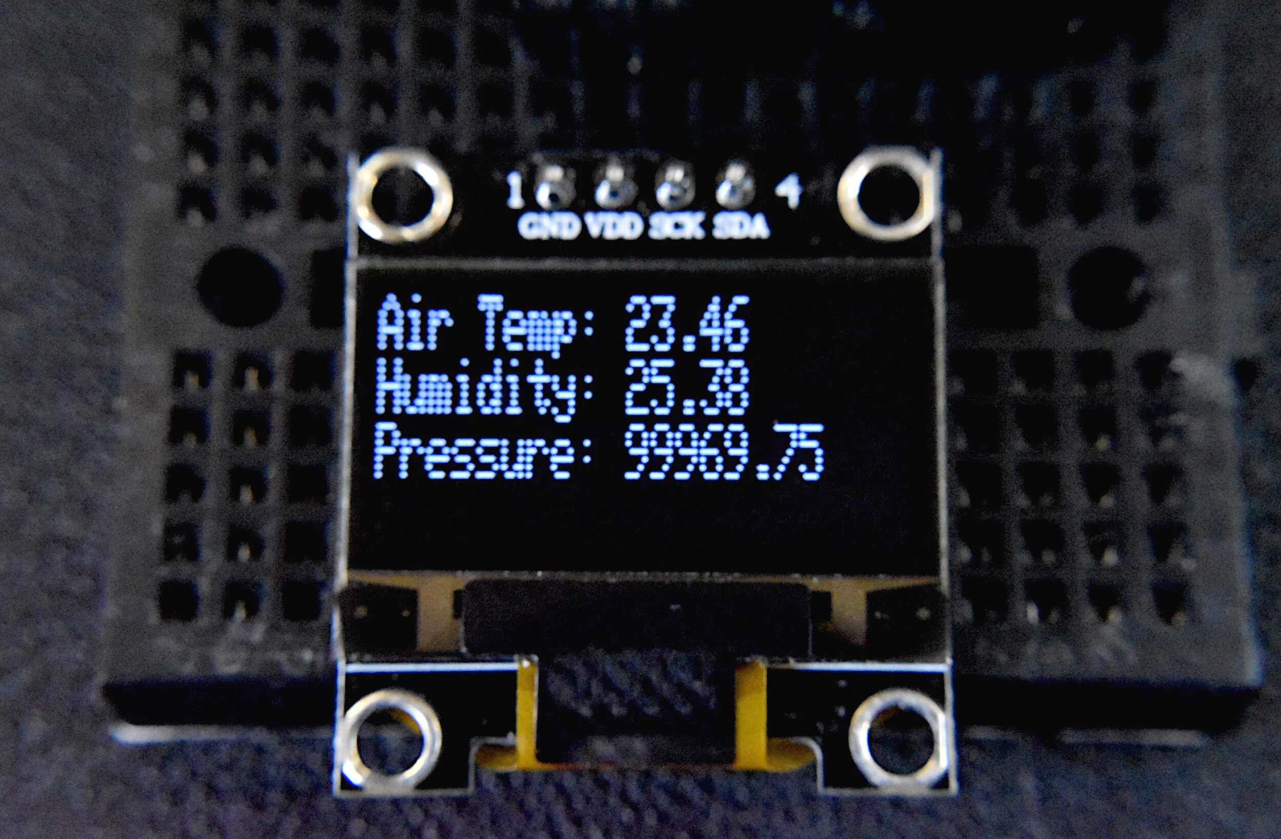 Arduino I2C OLED Display Temperature And Humidity Display, 54% OFF