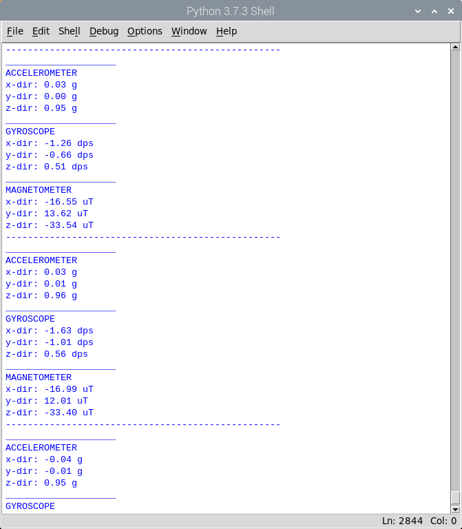 Calibration of an Inertial Measurement Unit (IMU) with Raspberry Pi ...
