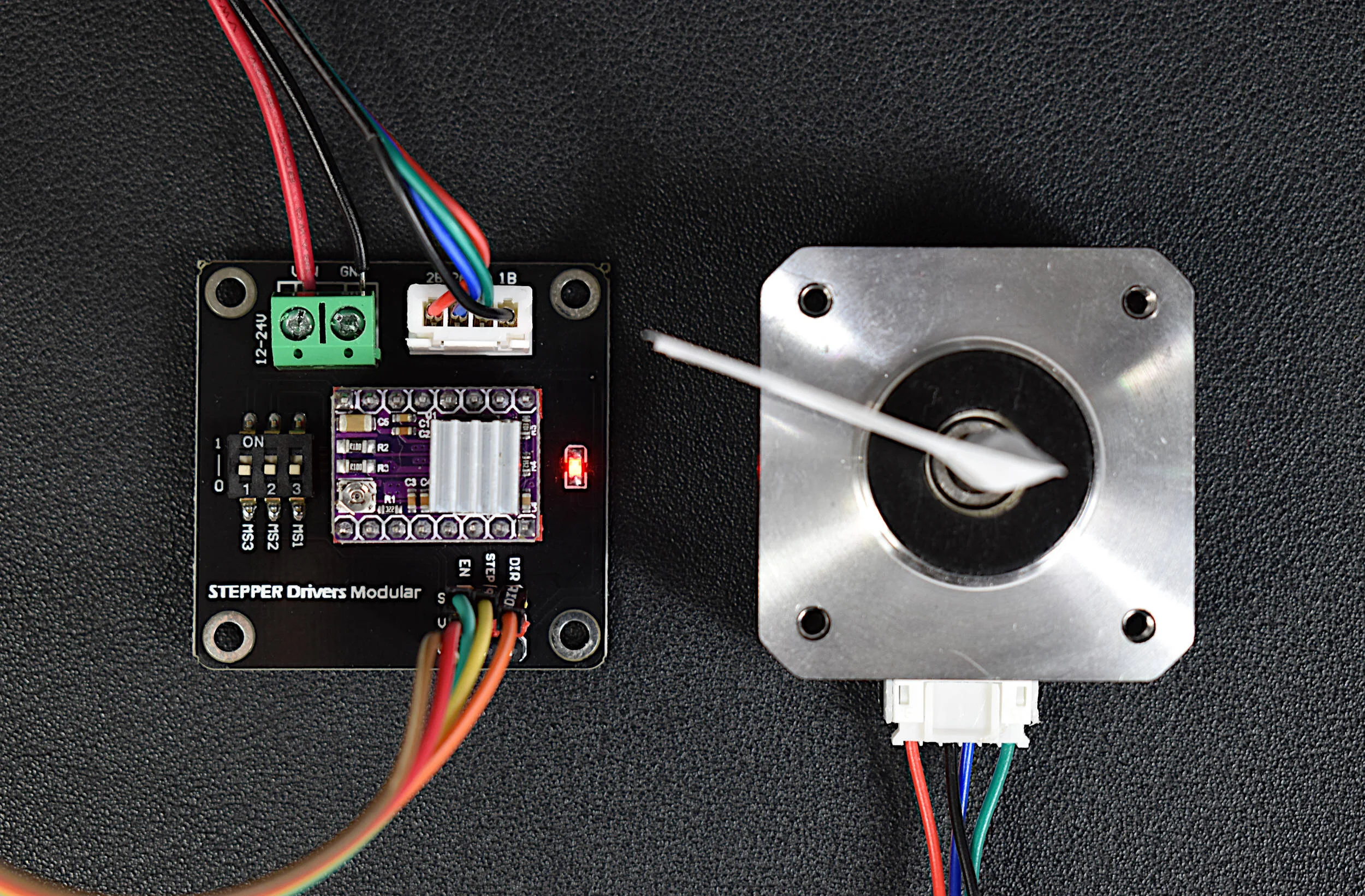 NEMA 17 Stepper Motor Kit (17HS4023 + DRV8825 + Bridge) — Maker Portal