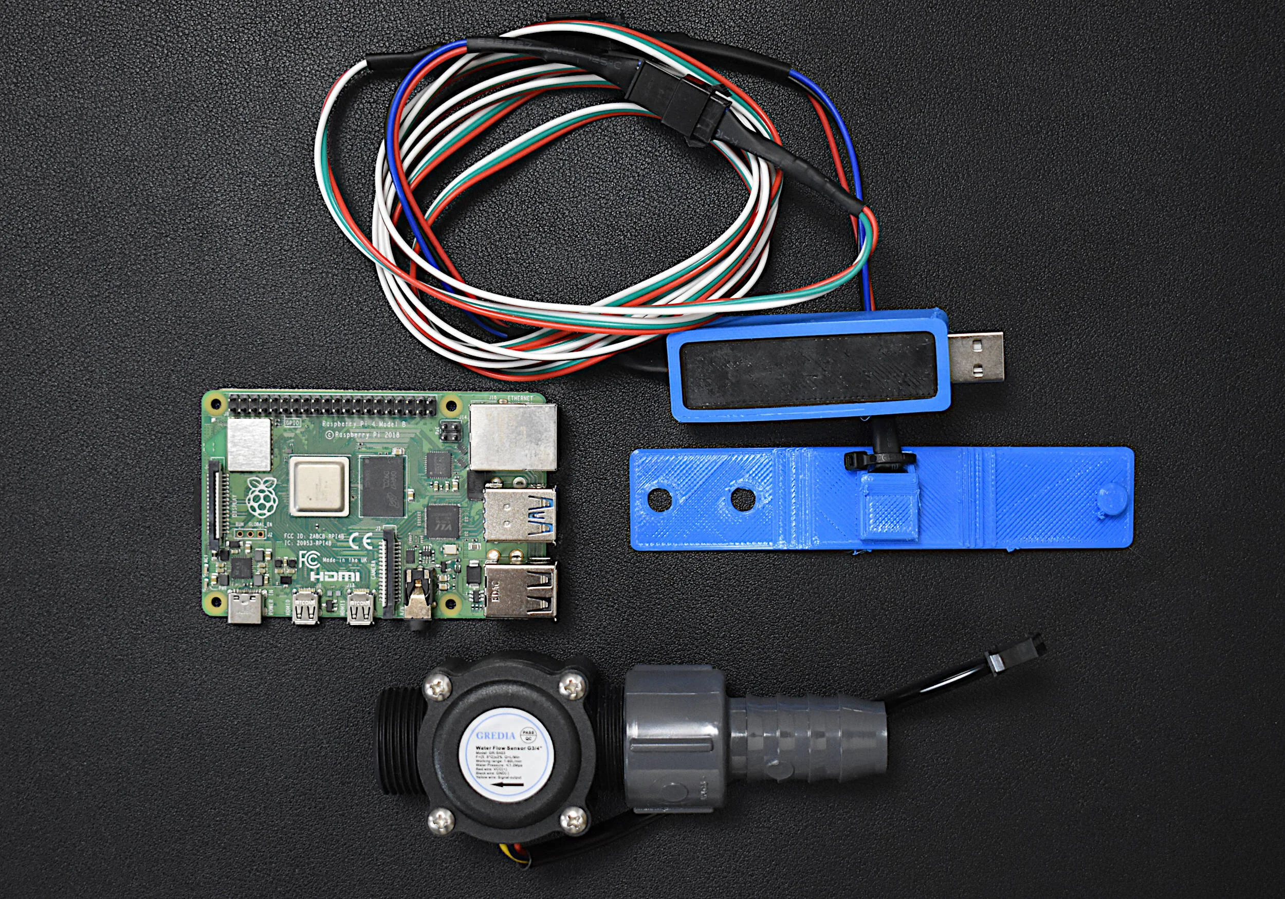 Lanthan Miniatur berzeugung Water Flow Meter Raspberry Pi Regenerativ