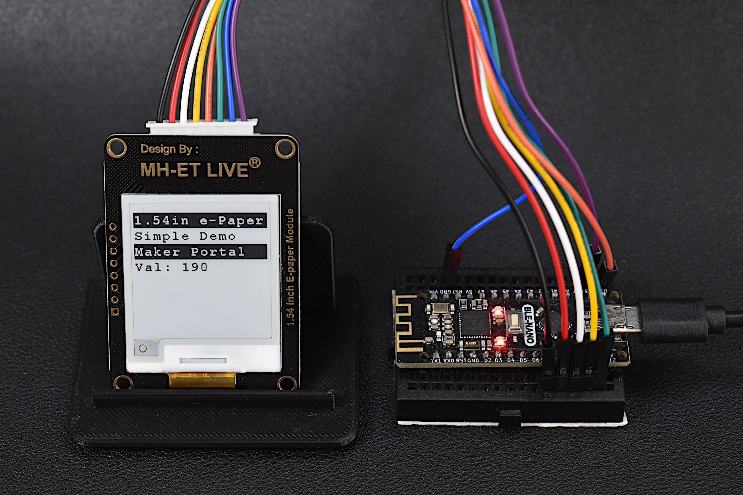 Bluetooth-Enabled e-Paper Display with Arduino — Maker Portal