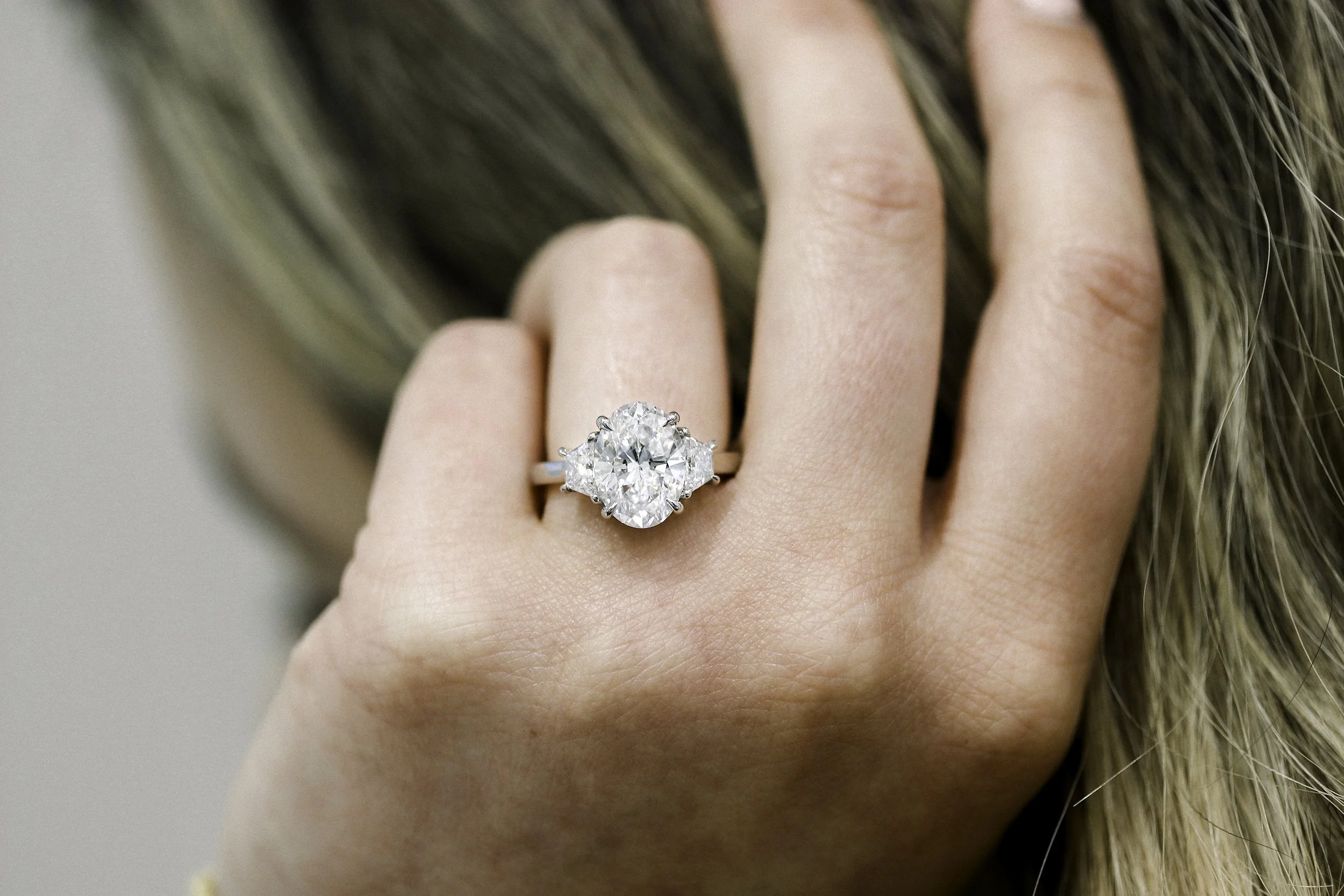 3.5 Carat Lab Grown Diamond Engagement Rings