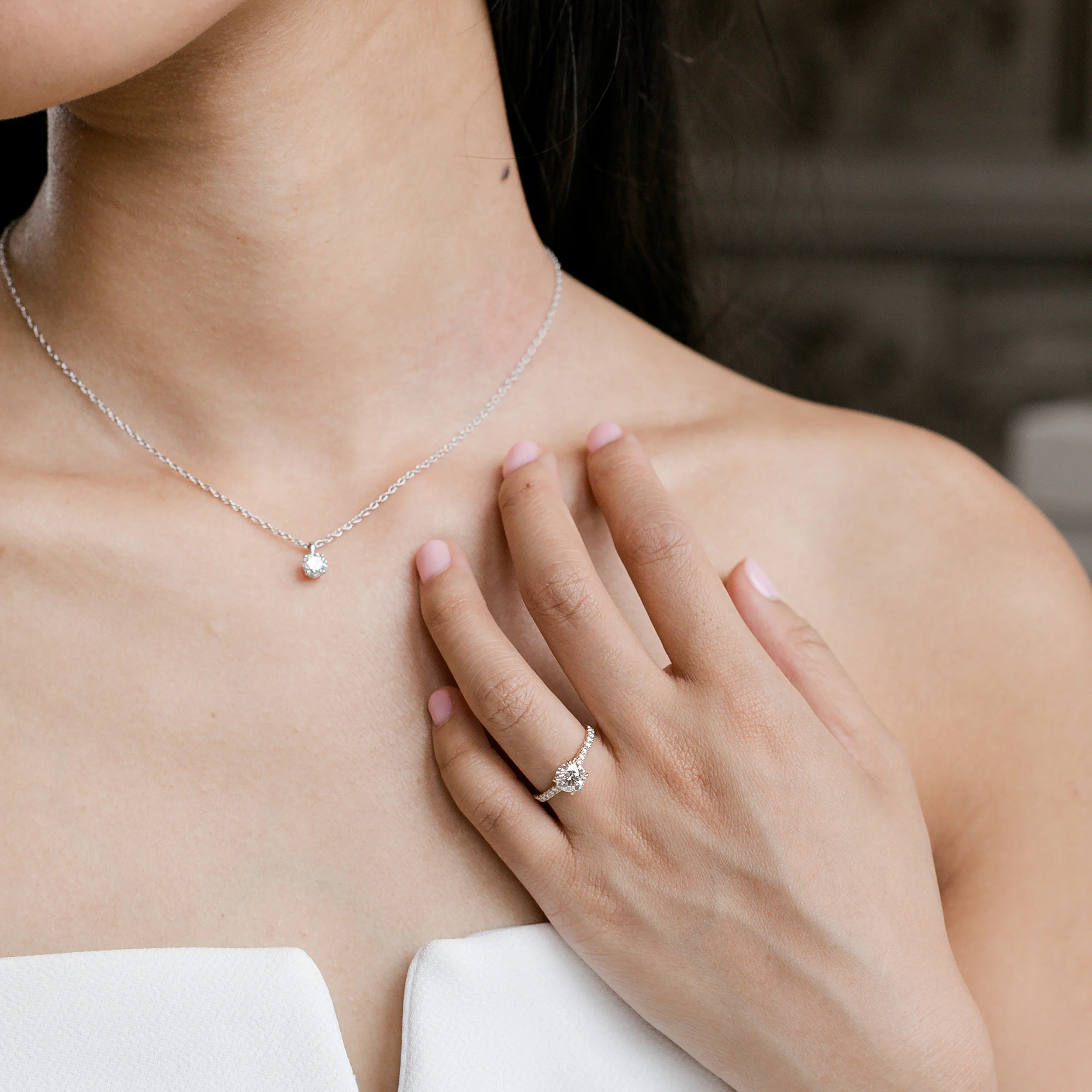 Lab Created Diamond Jewelry Earrings Necklaces Bracelets Fashion Rings
