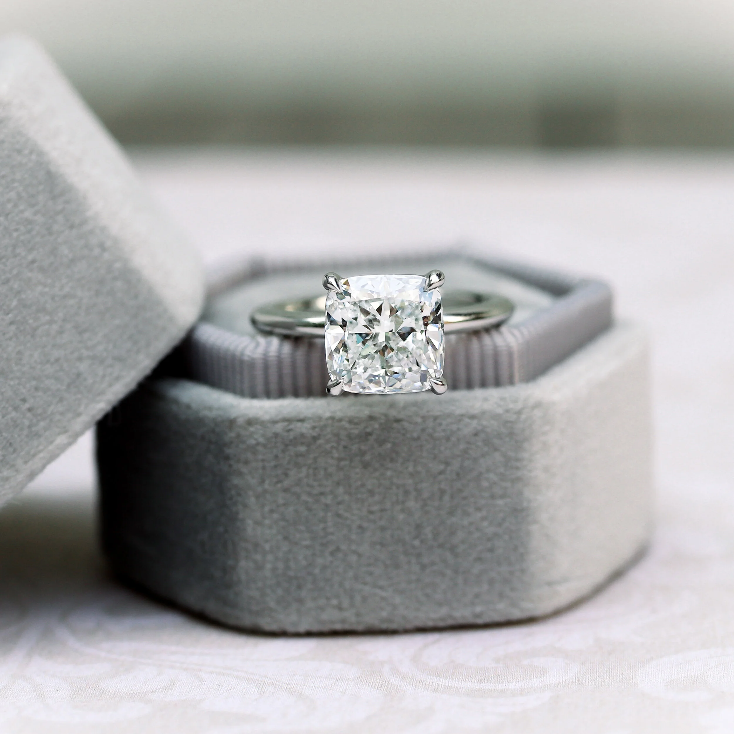 Cushion Cut Diamond Solitaire
