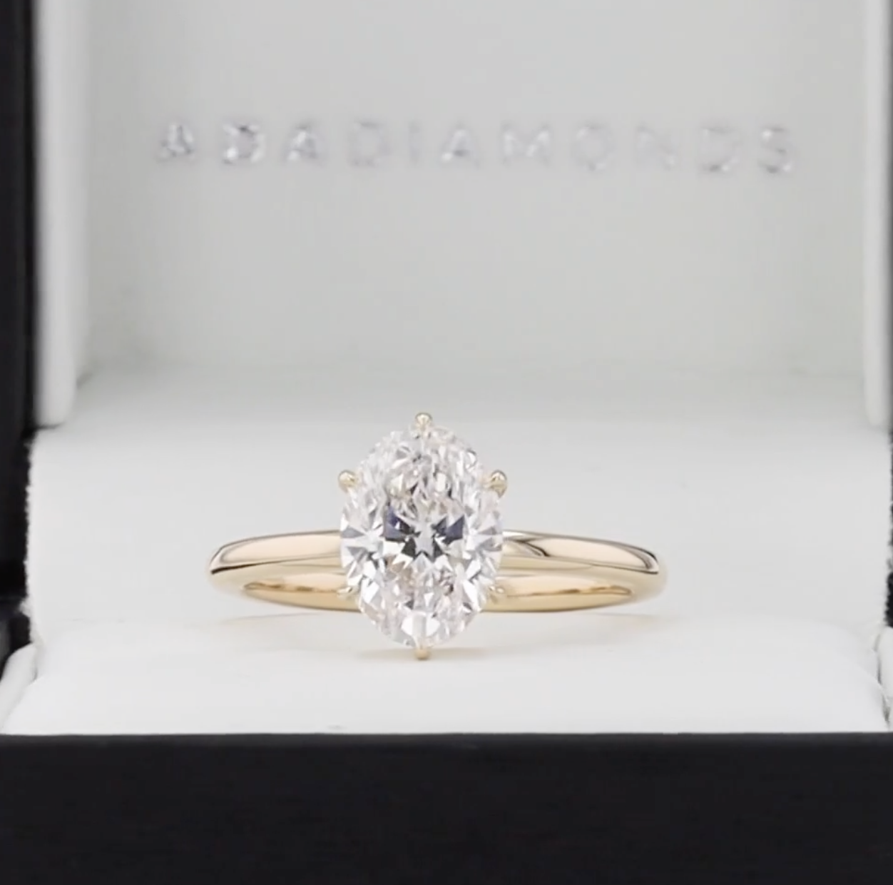 Oval Six Prong Solitaire