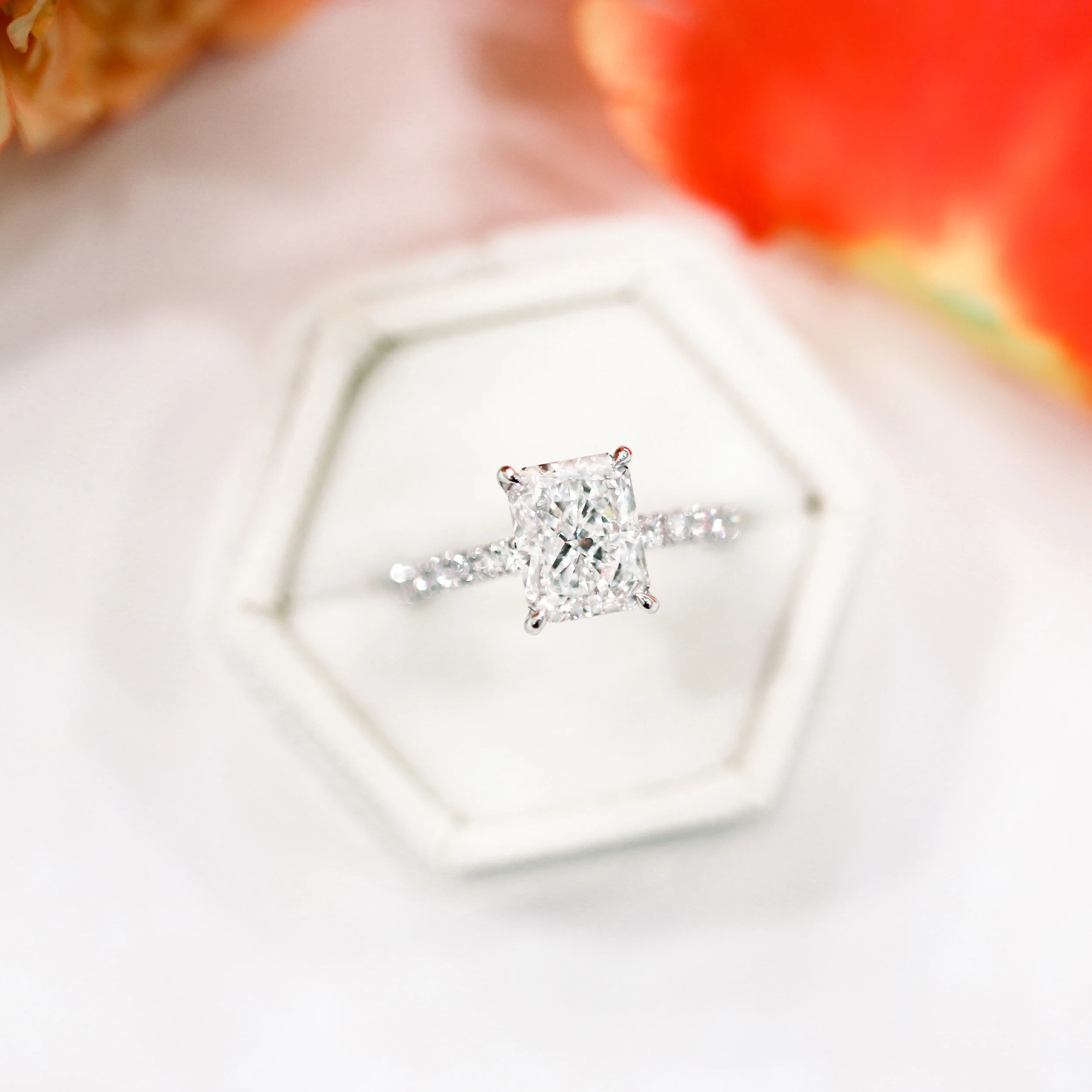 Radiant Cathedral Pavé Setting