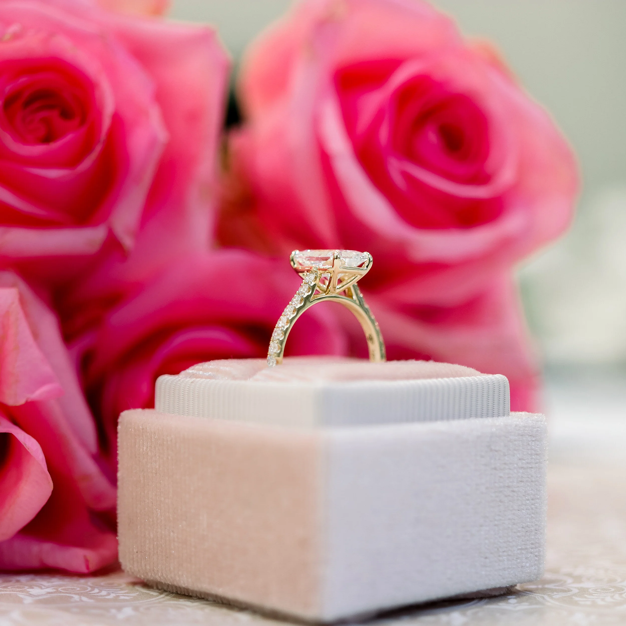 Radiant Cathedral Pavé Setting