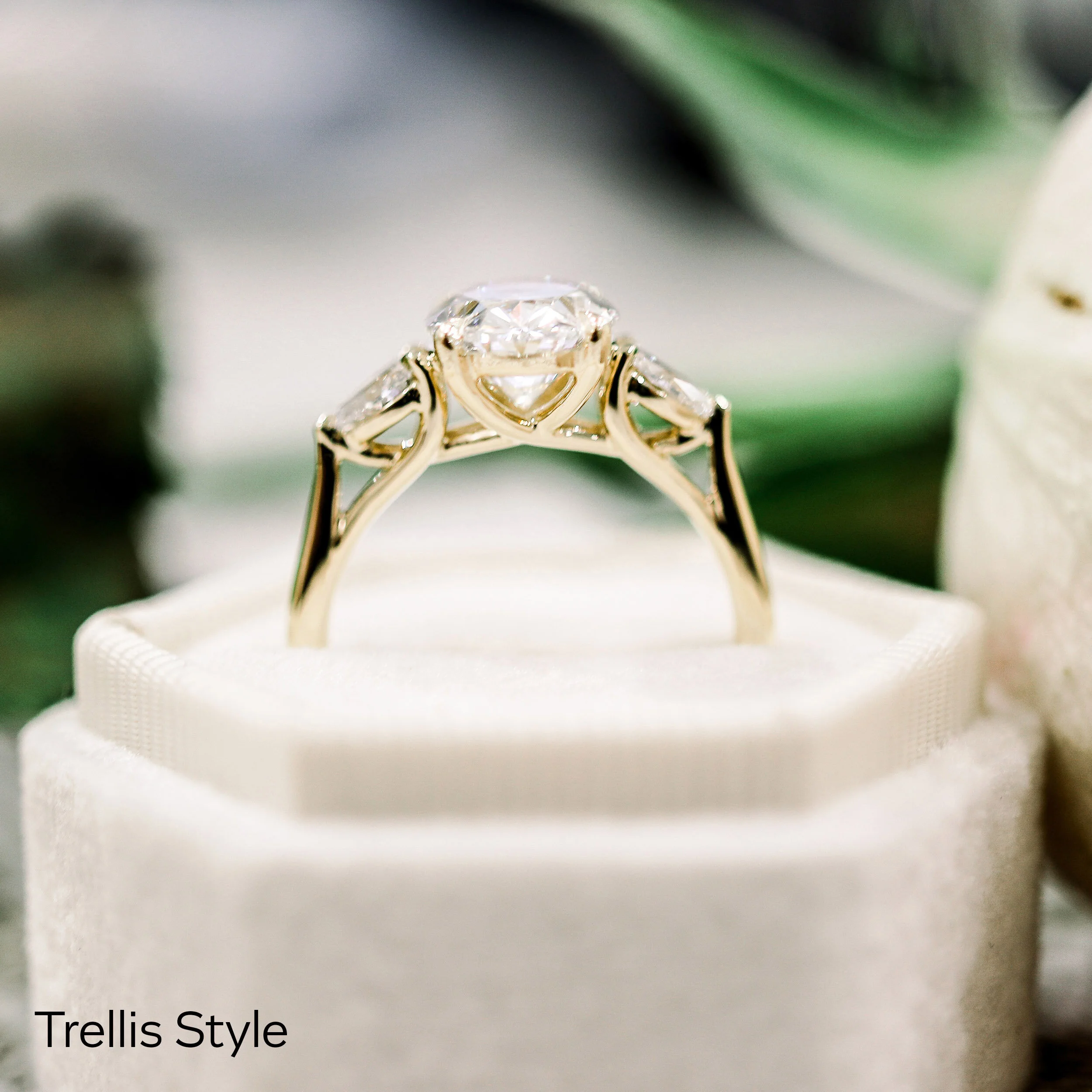 Oval and Pear Setting