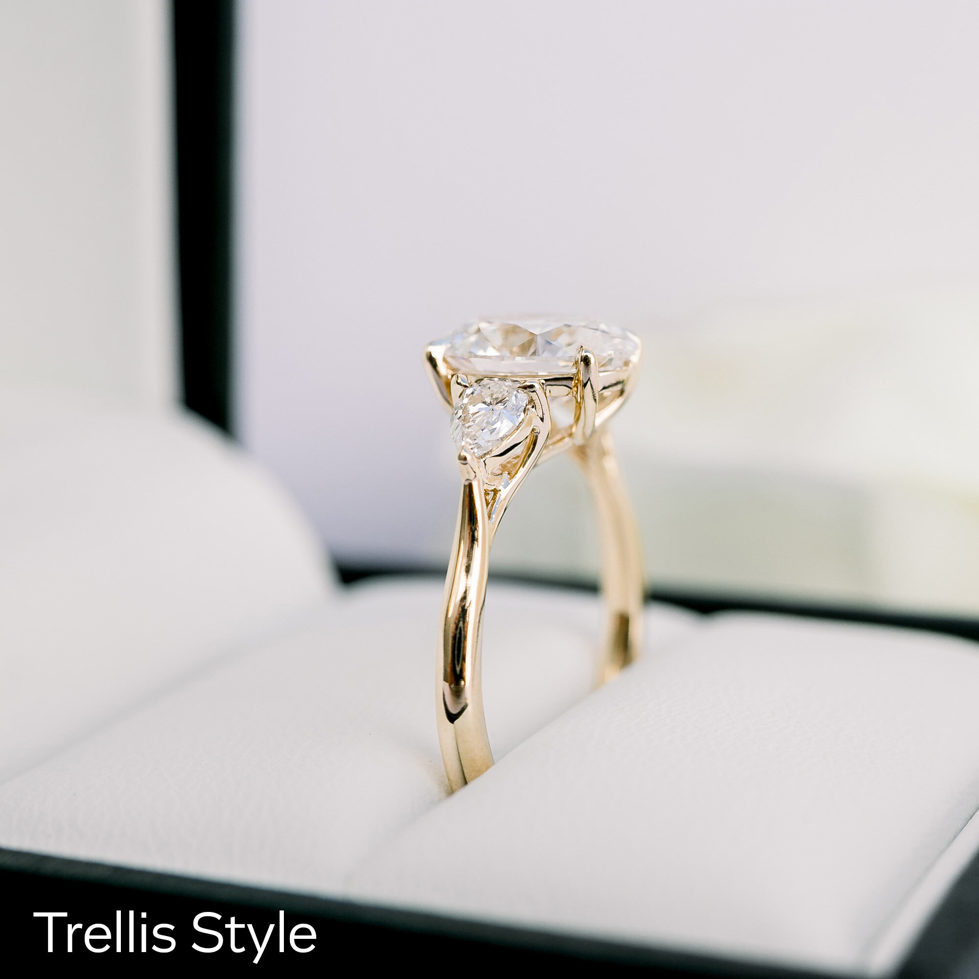 Oval and Pear Setting