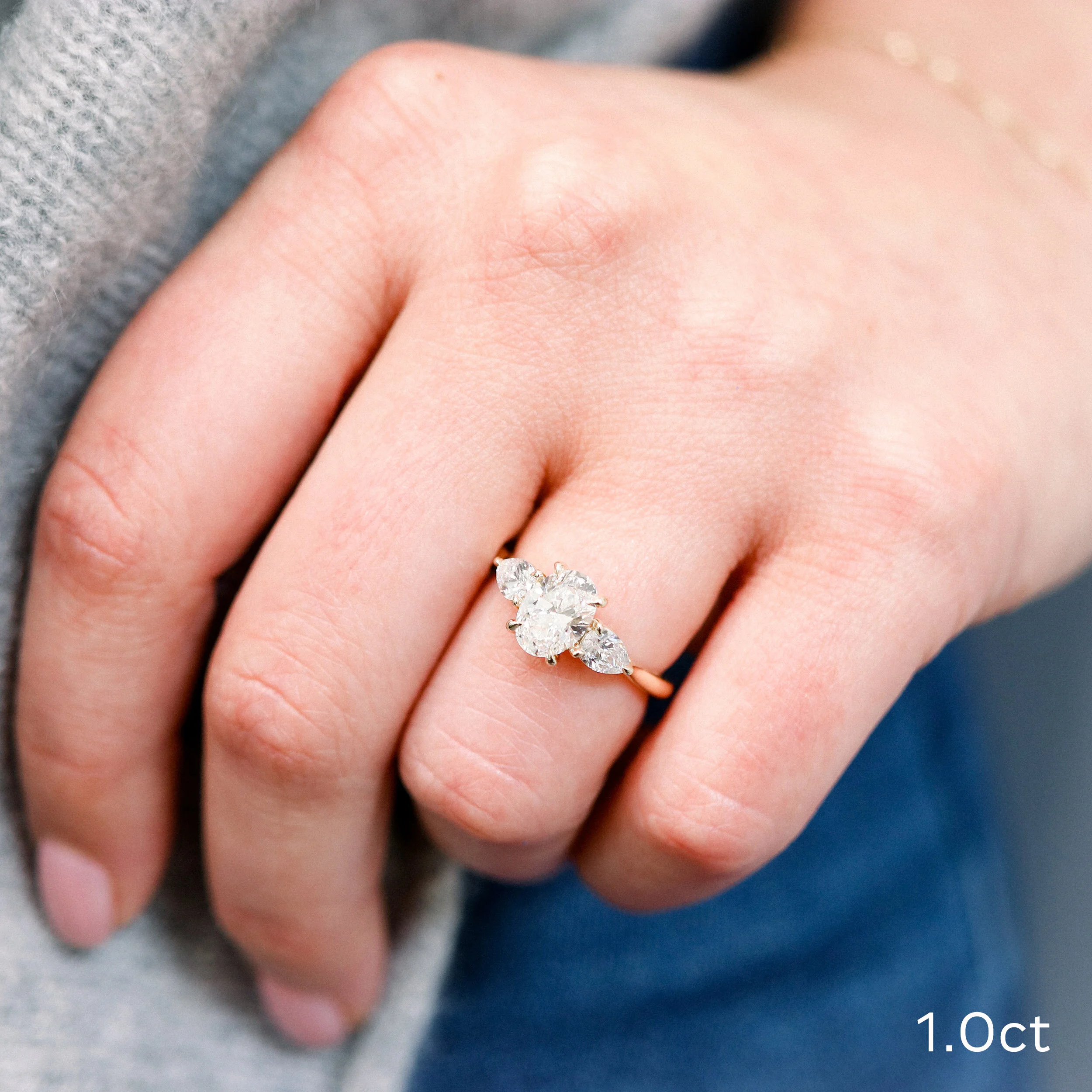 Rose Gold Round Engagement Rings