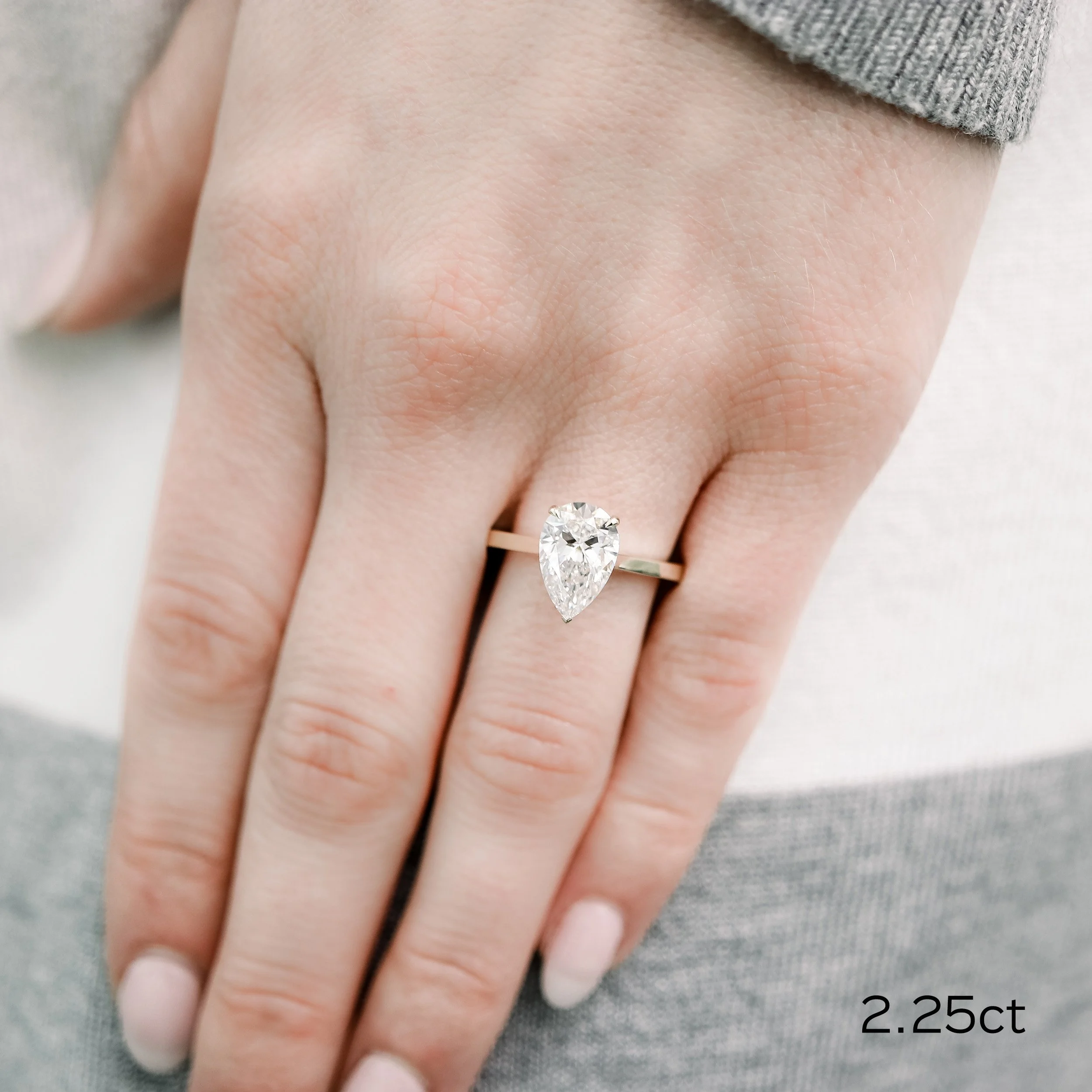 Teardrop Solitaire Engagement Rings