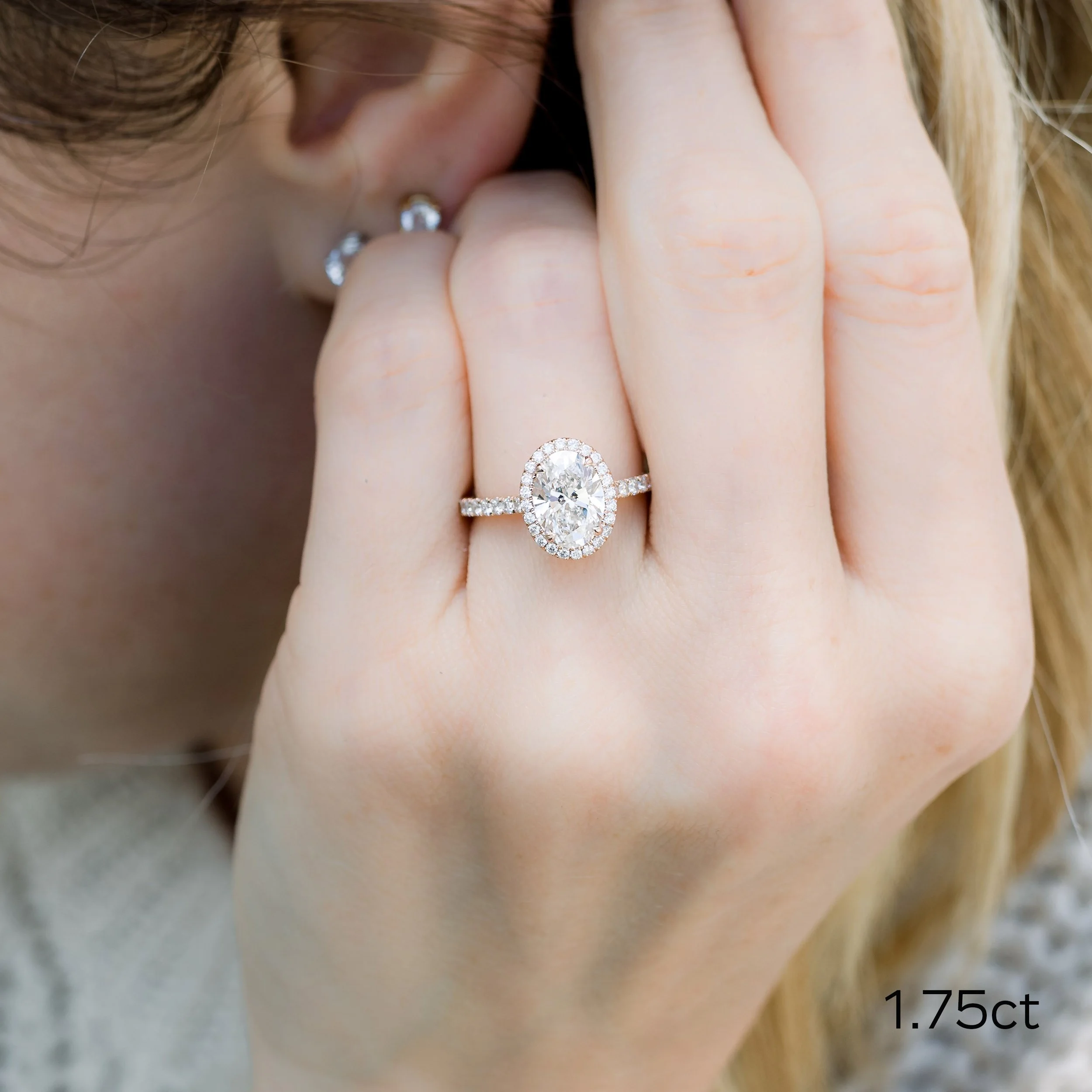 Oval Halo Pavé Setting