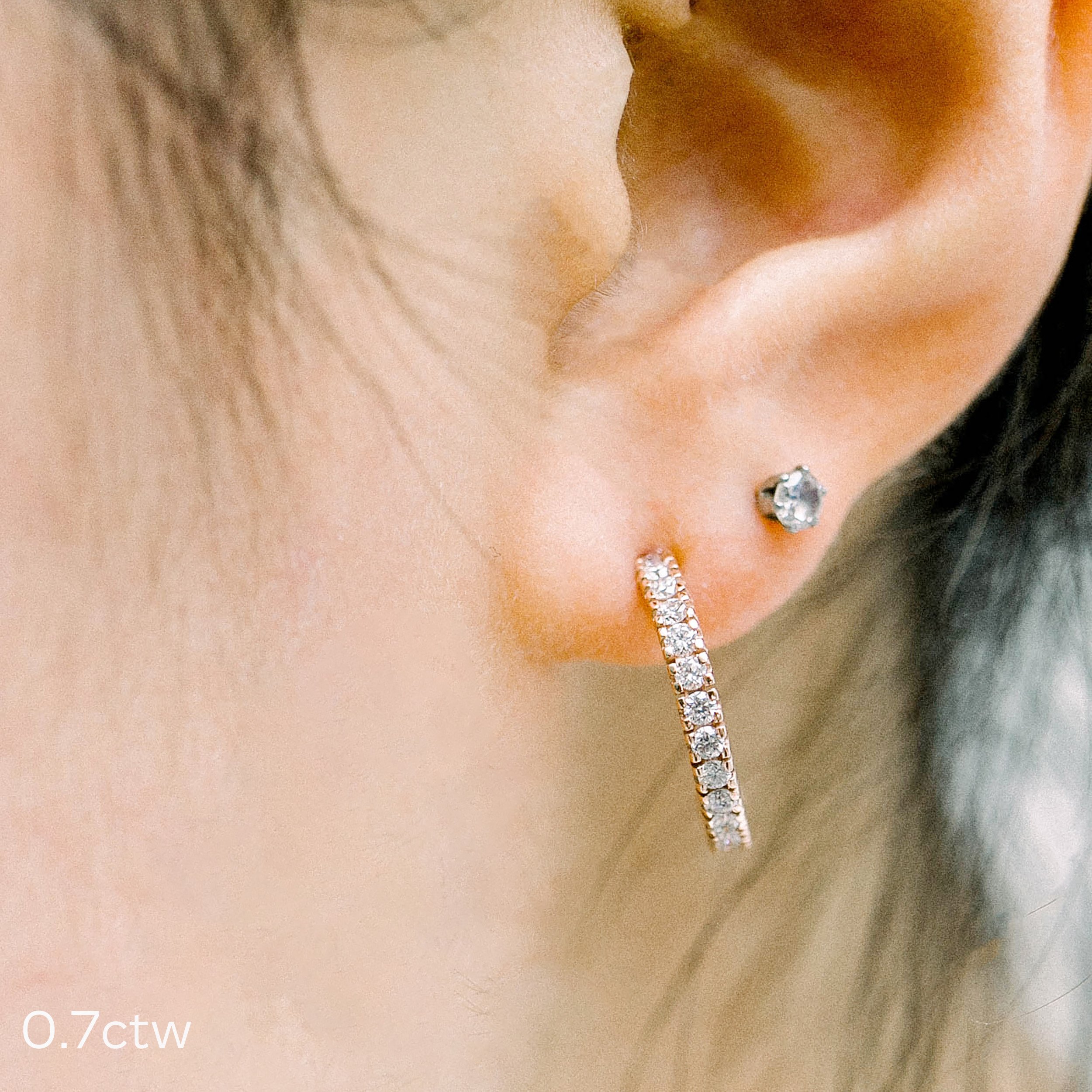 Diamond Conch Piercing