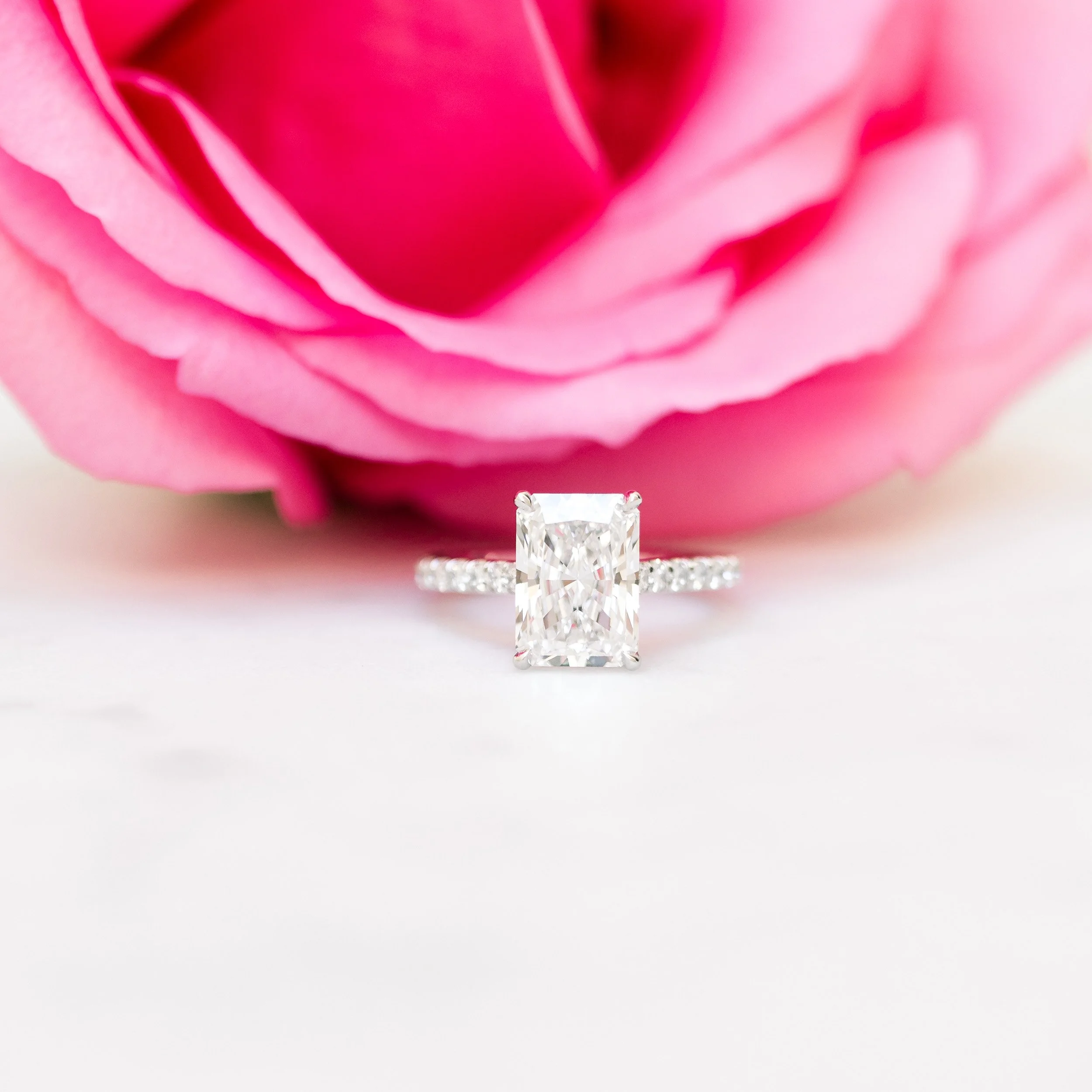 Radiant Cathedral Pavé Setting