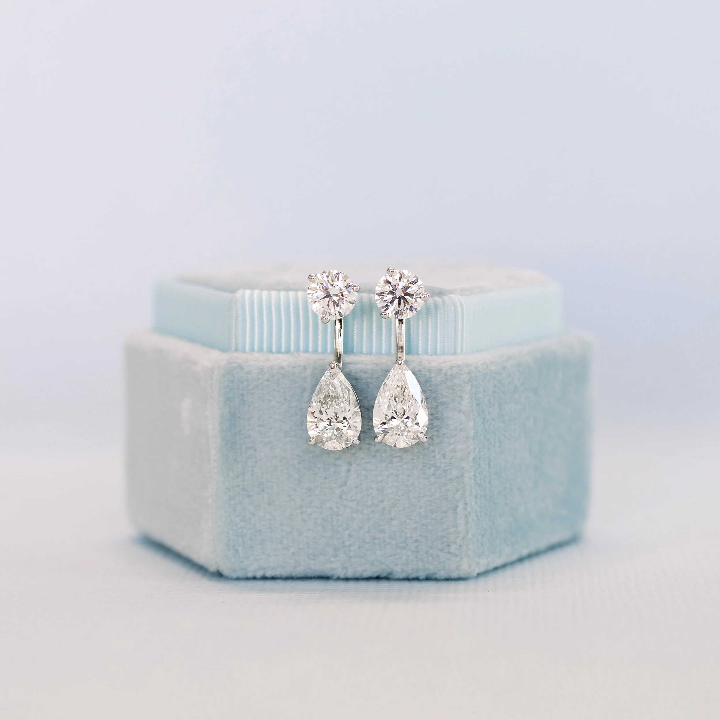 Pear Earring Jackets