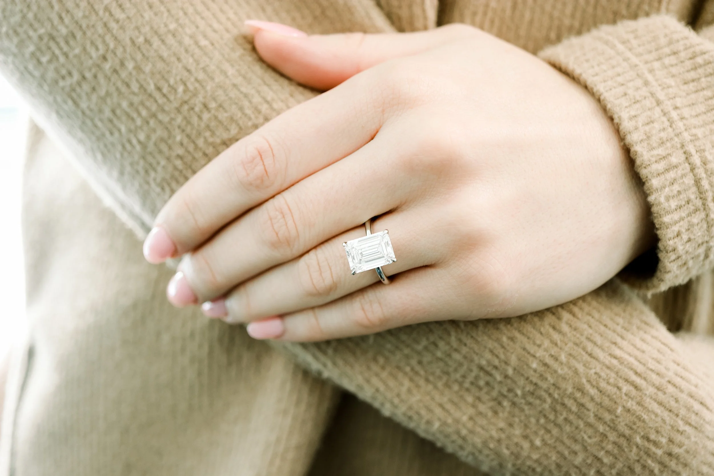 5 Carat Lab Grown Diamond Engagement Rings