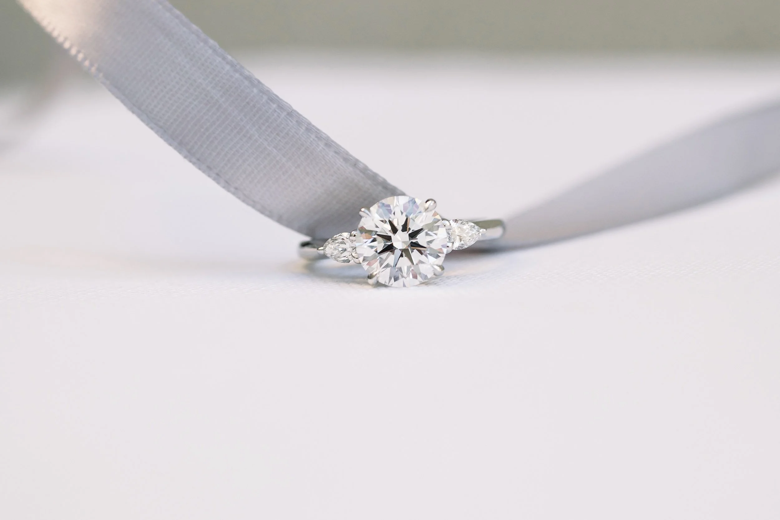 One and a Half Carat Round Lab Grown Diamond Engagement Rings