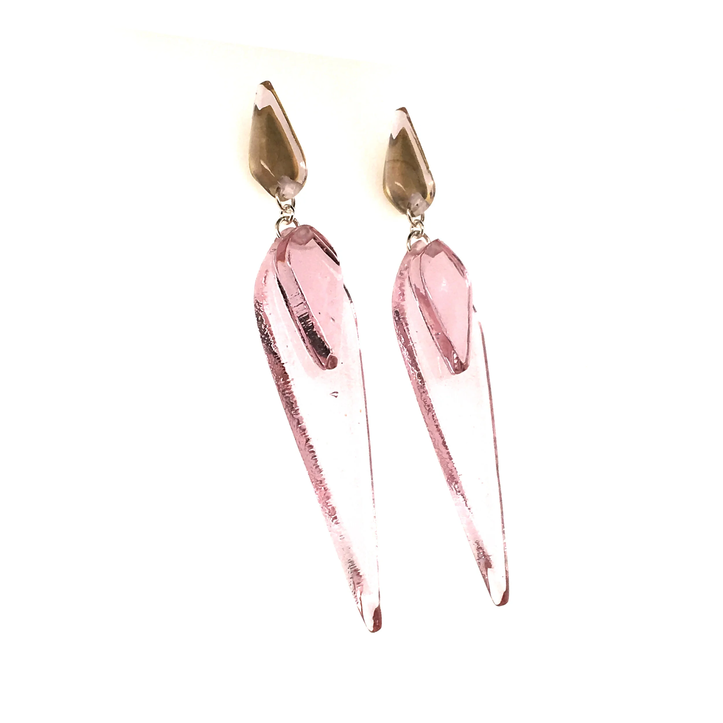 Double Deco Dagger Drop Earrings — Broken Plates