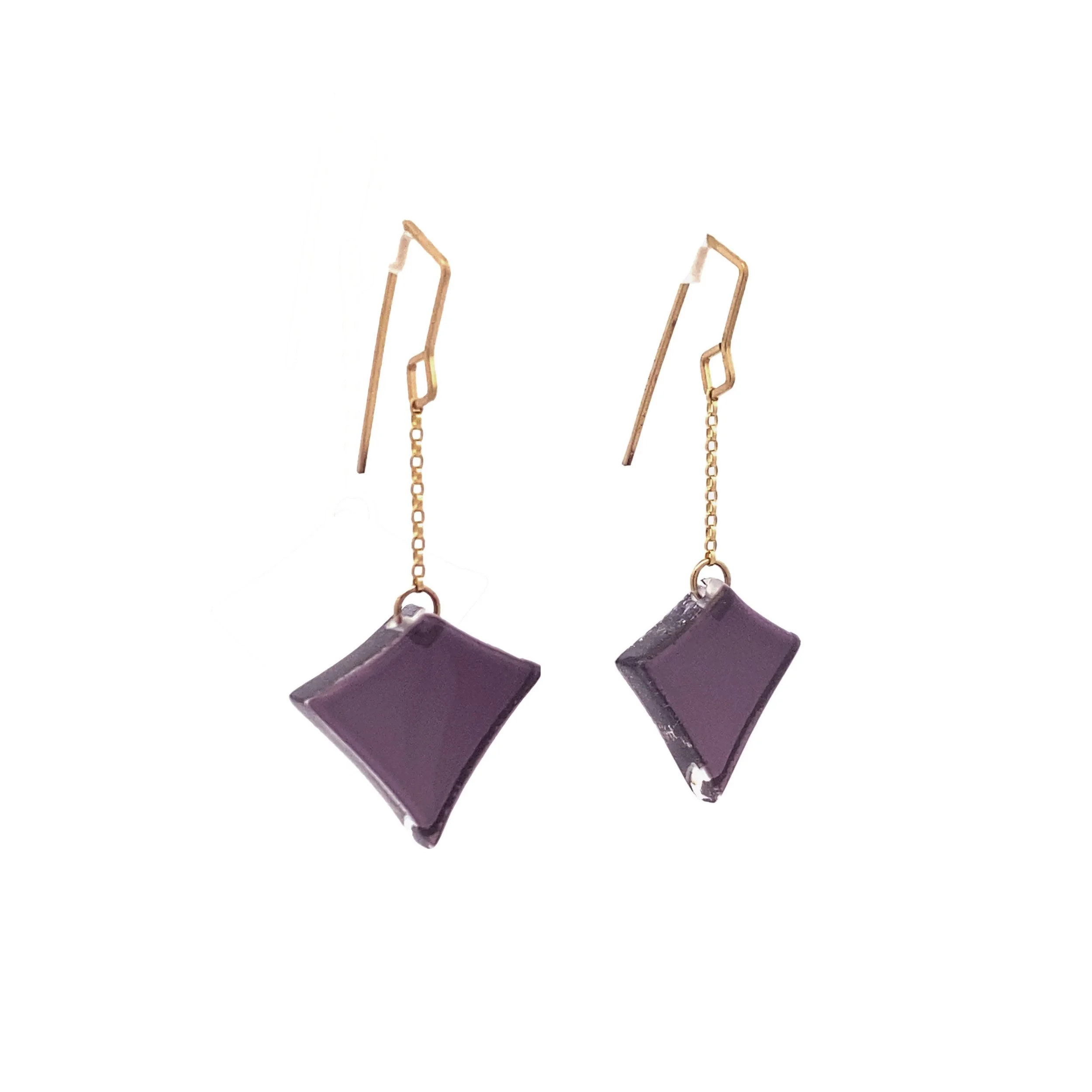 Small Deco Diamond Drop Hooks — Broken Plates