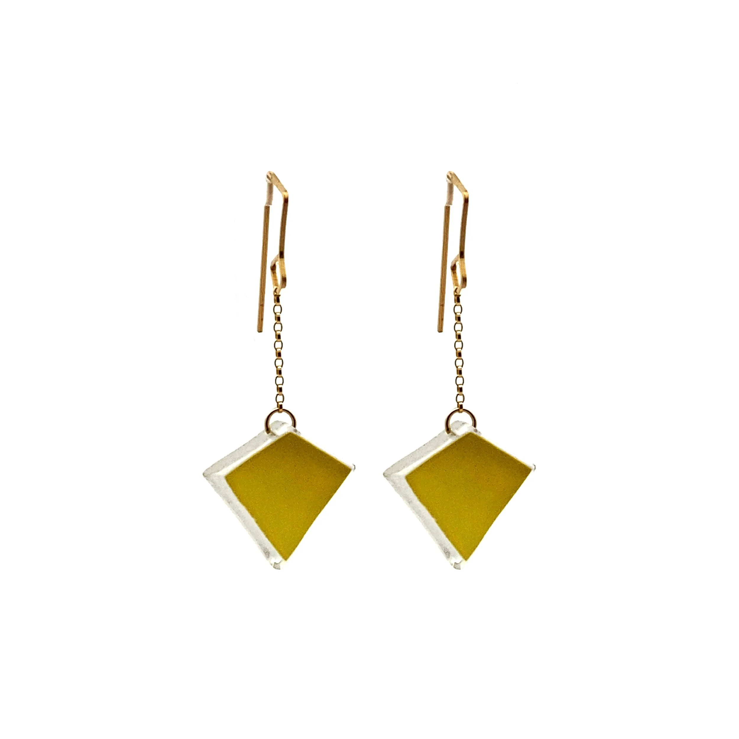 Small Deco Diamond Drop Hooks — Broken Plates