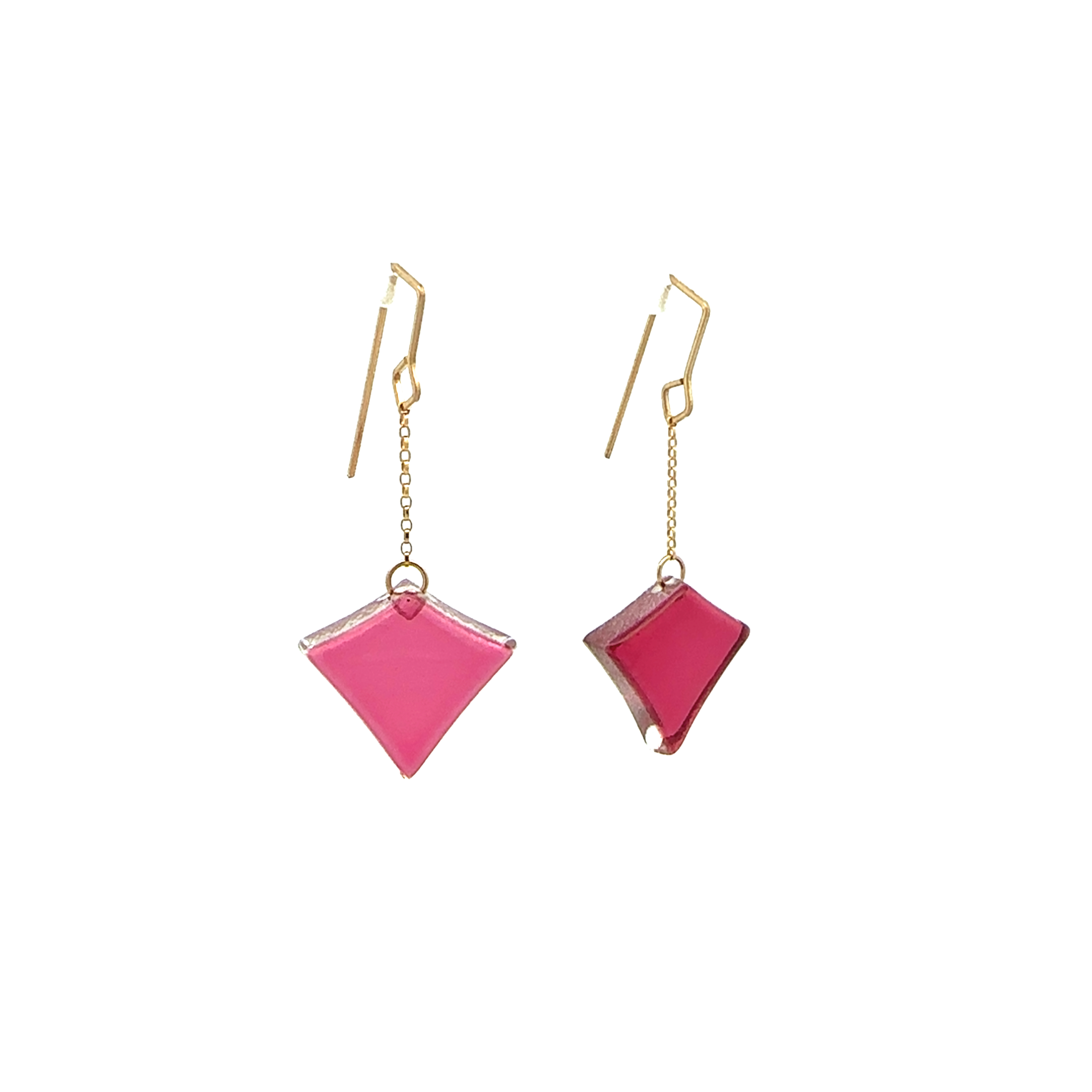 Small Deco Diamond Drop Hooks — Broken Plates