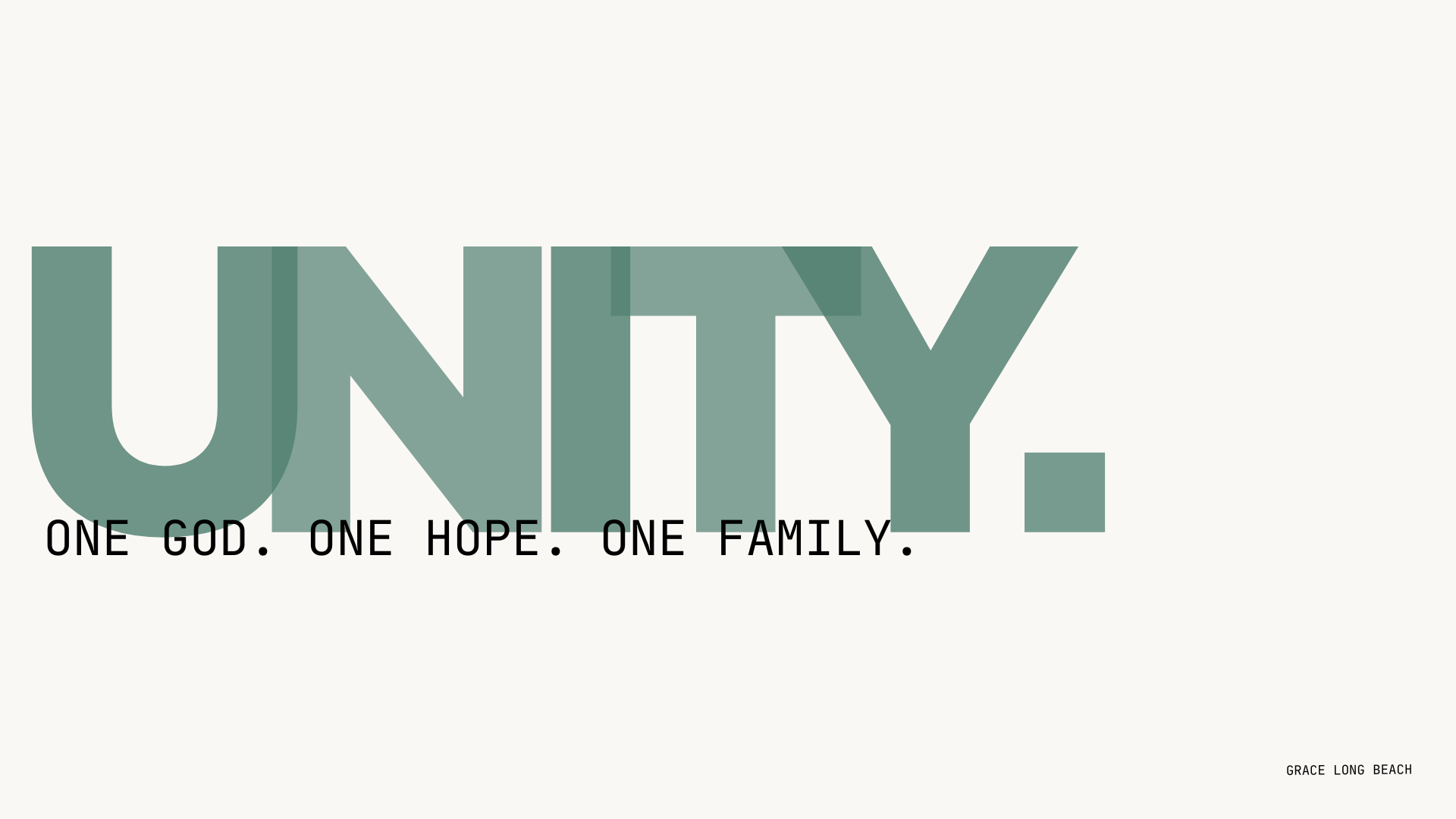 Unshakeable Hope | Christian Church | Grace LB Church