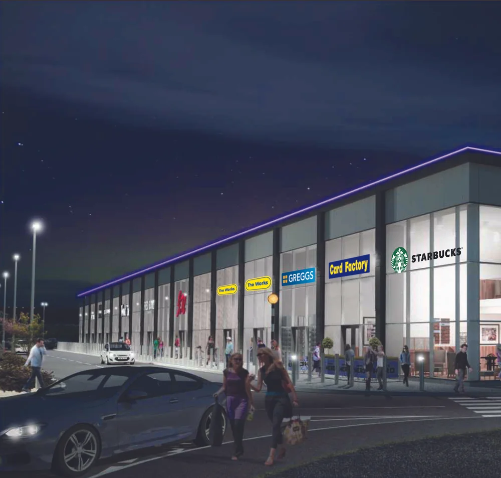 New retail terrace starts on site at Straiton Retail Park as Trespass ...