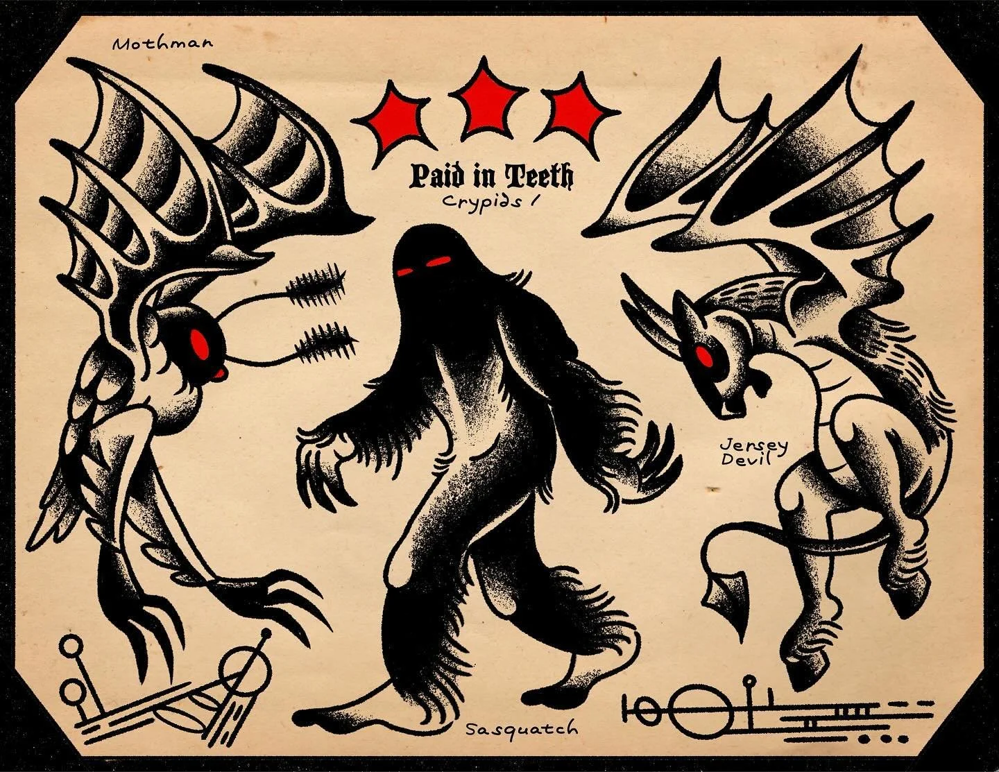 Paid In Teeth tattoos and illustration Kamloops B.C.