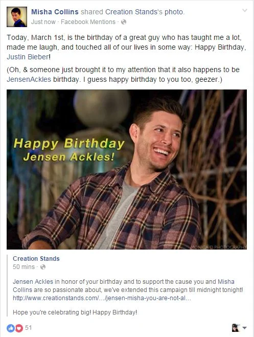 Jensen Ackles Laughing
