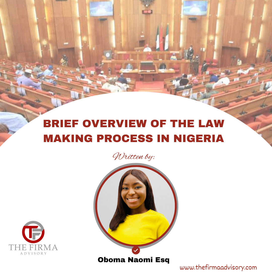 BRIEF OVERVIEW OF THE LAW MAKING PROCESS IN NIGERIA — The Firma Law ...